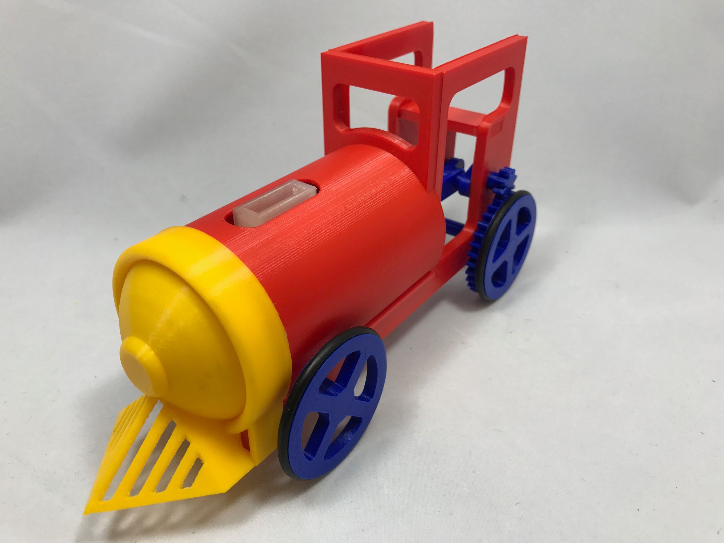 Balloon Powered Single Cylinder Air Engine Toy Train : 5 Steps (with ...