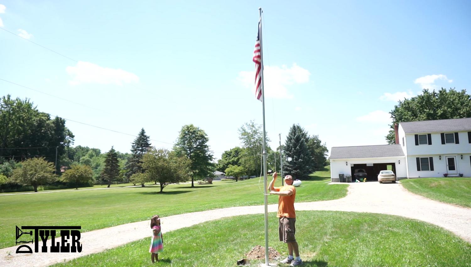 Do-It-Yourself $130 Flag Pole : 12 Steps (with Pictures) - Instructables