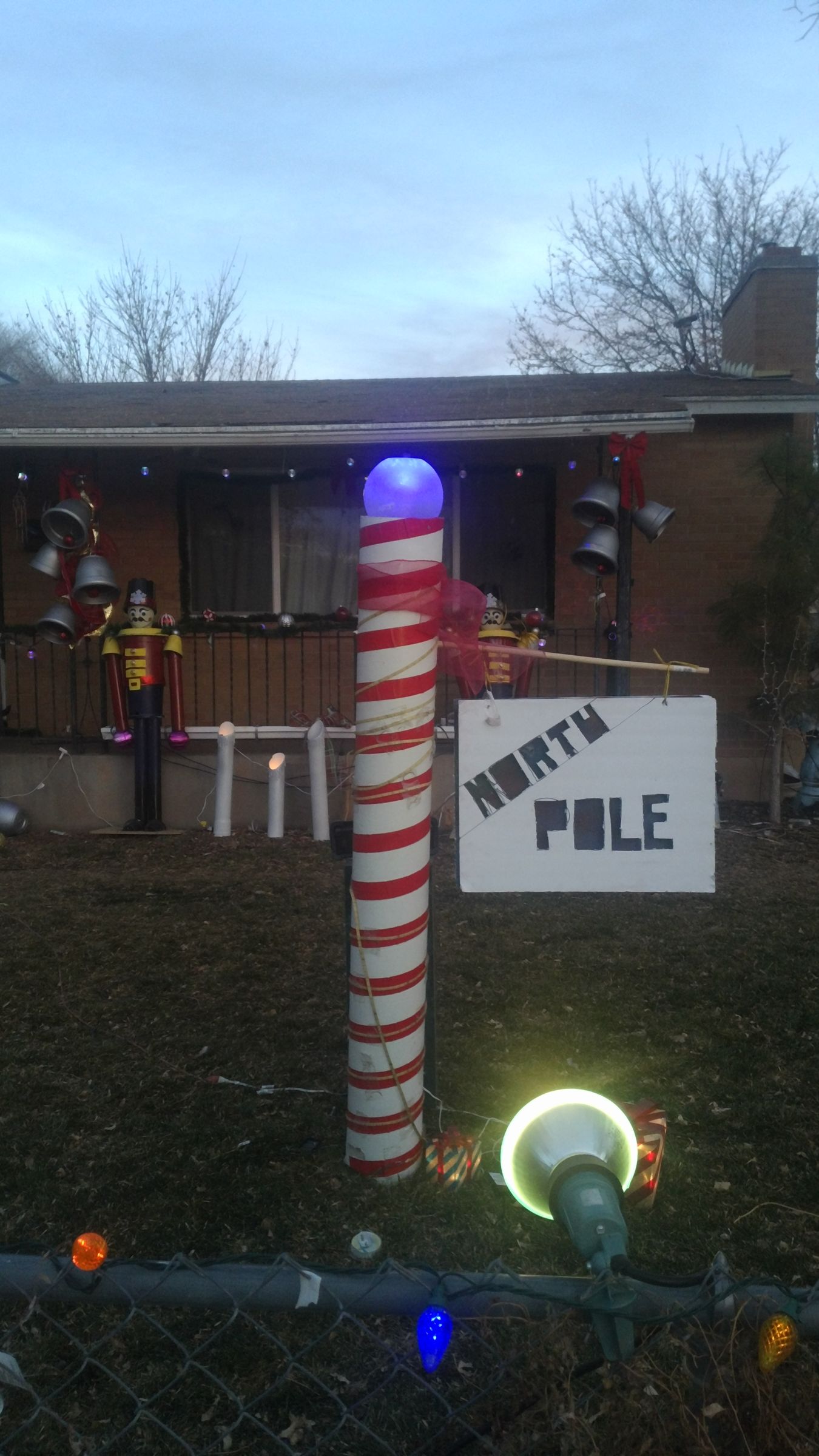 Giant LED North Pole Outdoor Christmas Decoration : 7 Steps (with ...