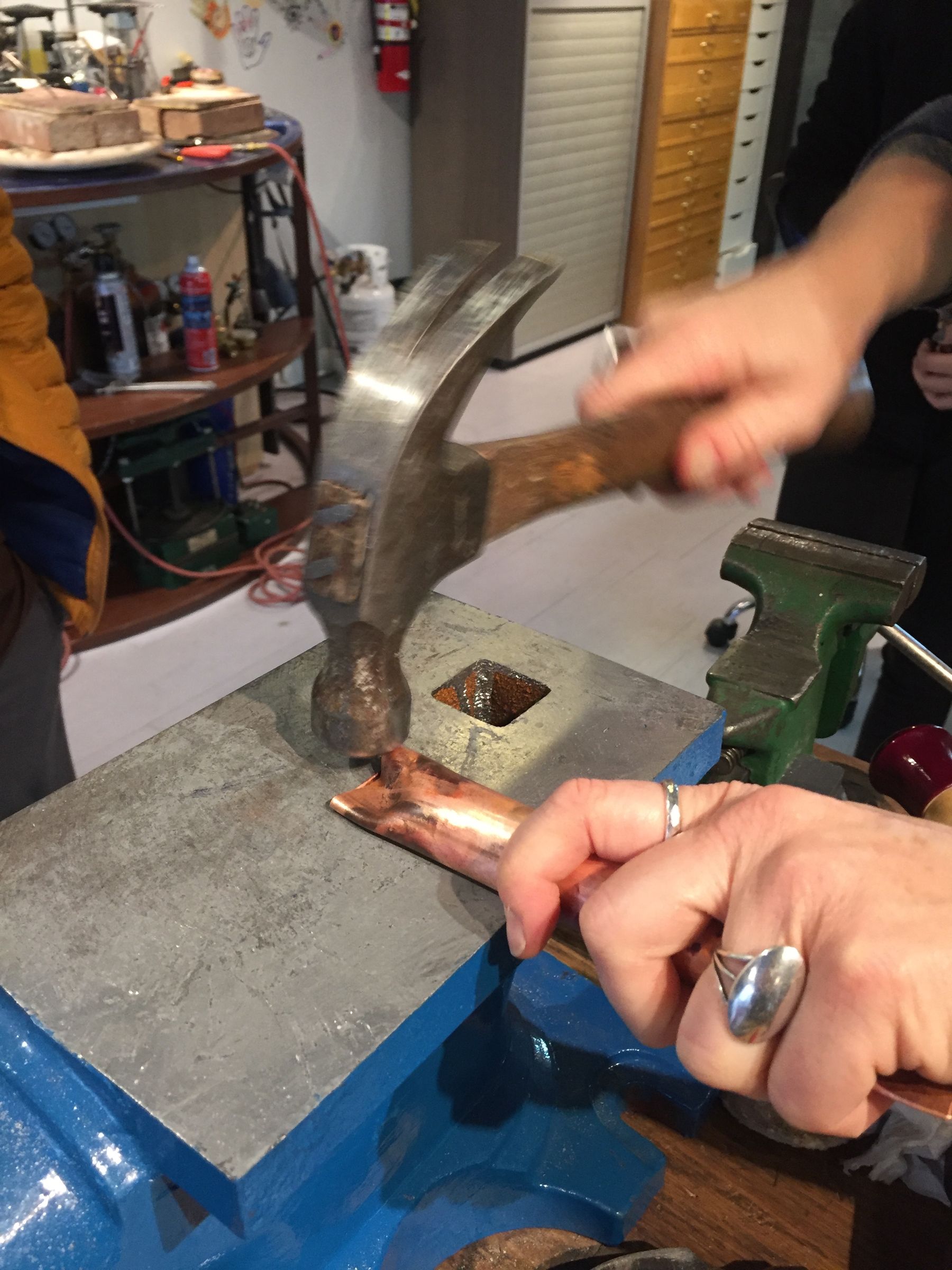 Forged Repurposed Copper Pipe Cuff : 6 Steps (with Pictures ...
