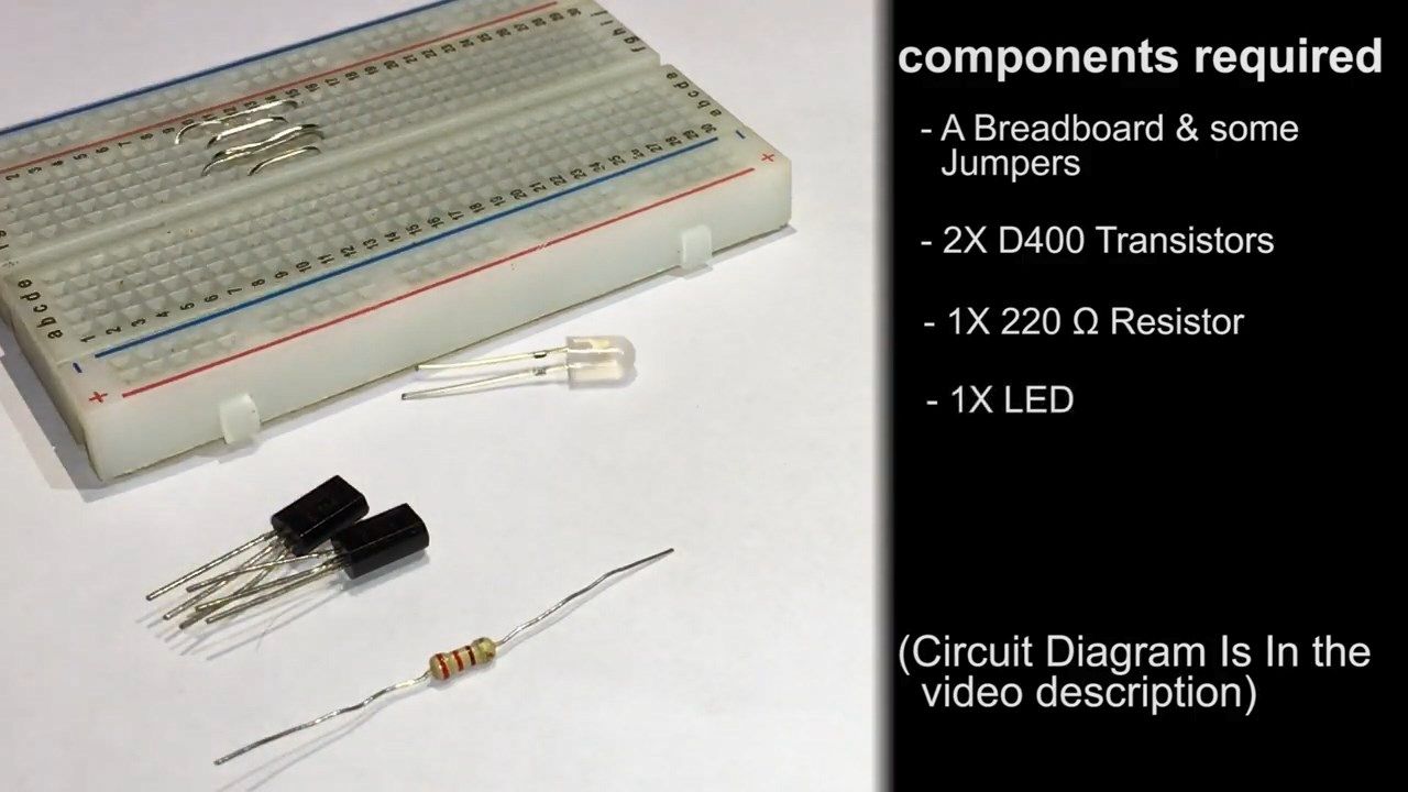 How to Make a Touch☝ Sensor Circuit Using Transistors on Breadboard☝ ...