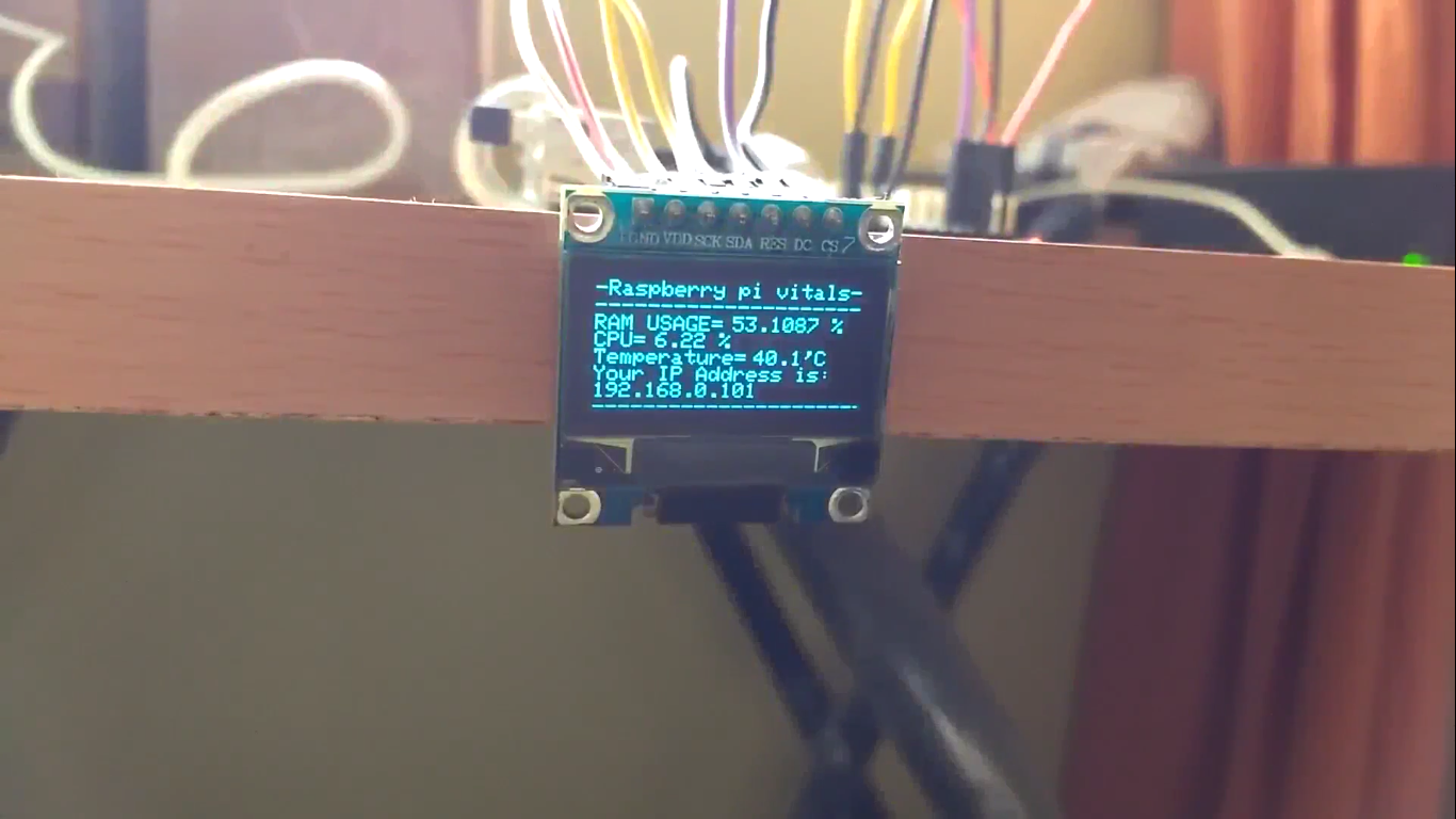 Raspberry Pi Vital Monitor Via OLED : 8 Steps (with Pictures) - Instructables