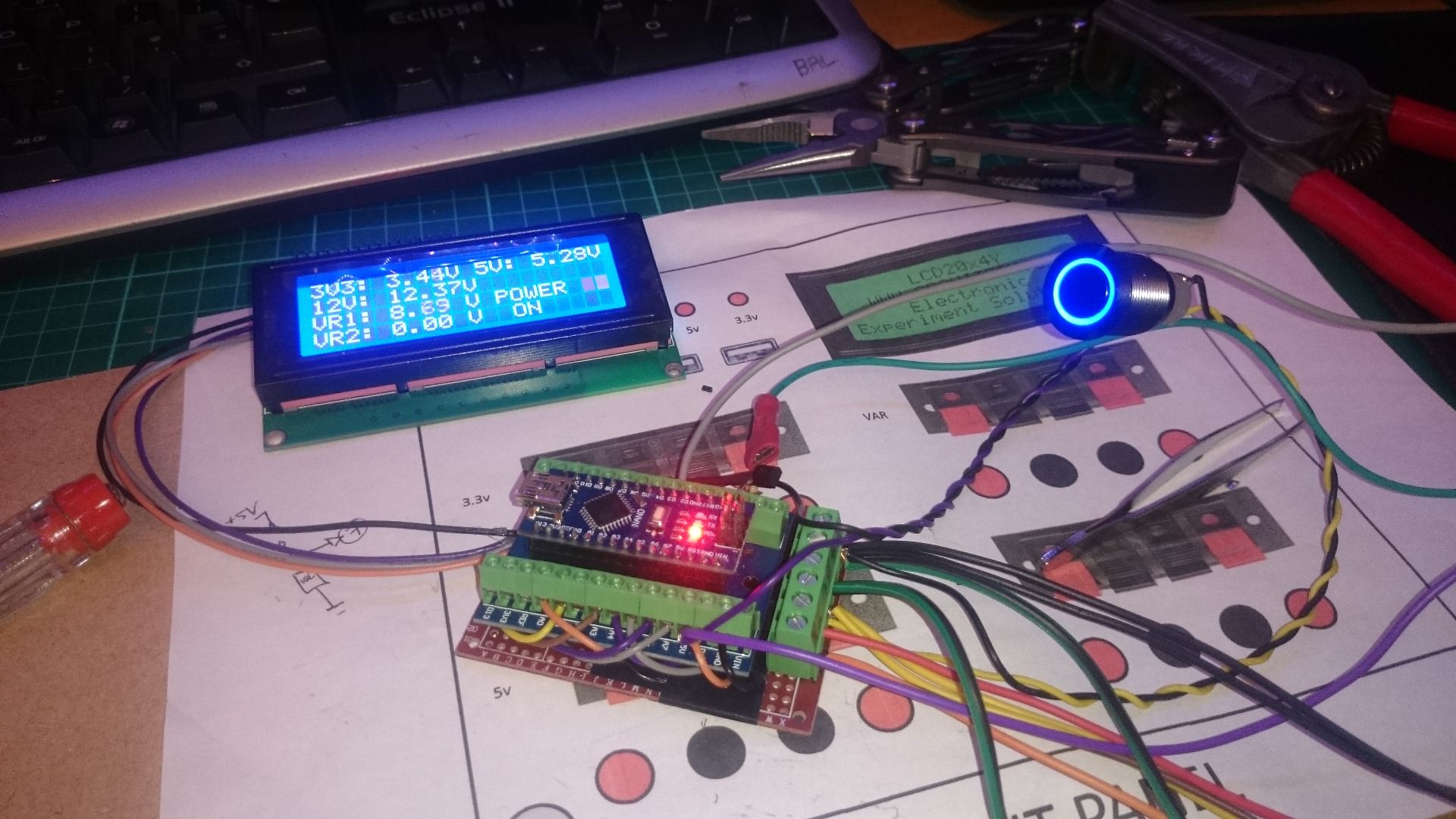 Bench PSU Power Supply From Old ATX With Arduino and LCD Monitor : 7 ...