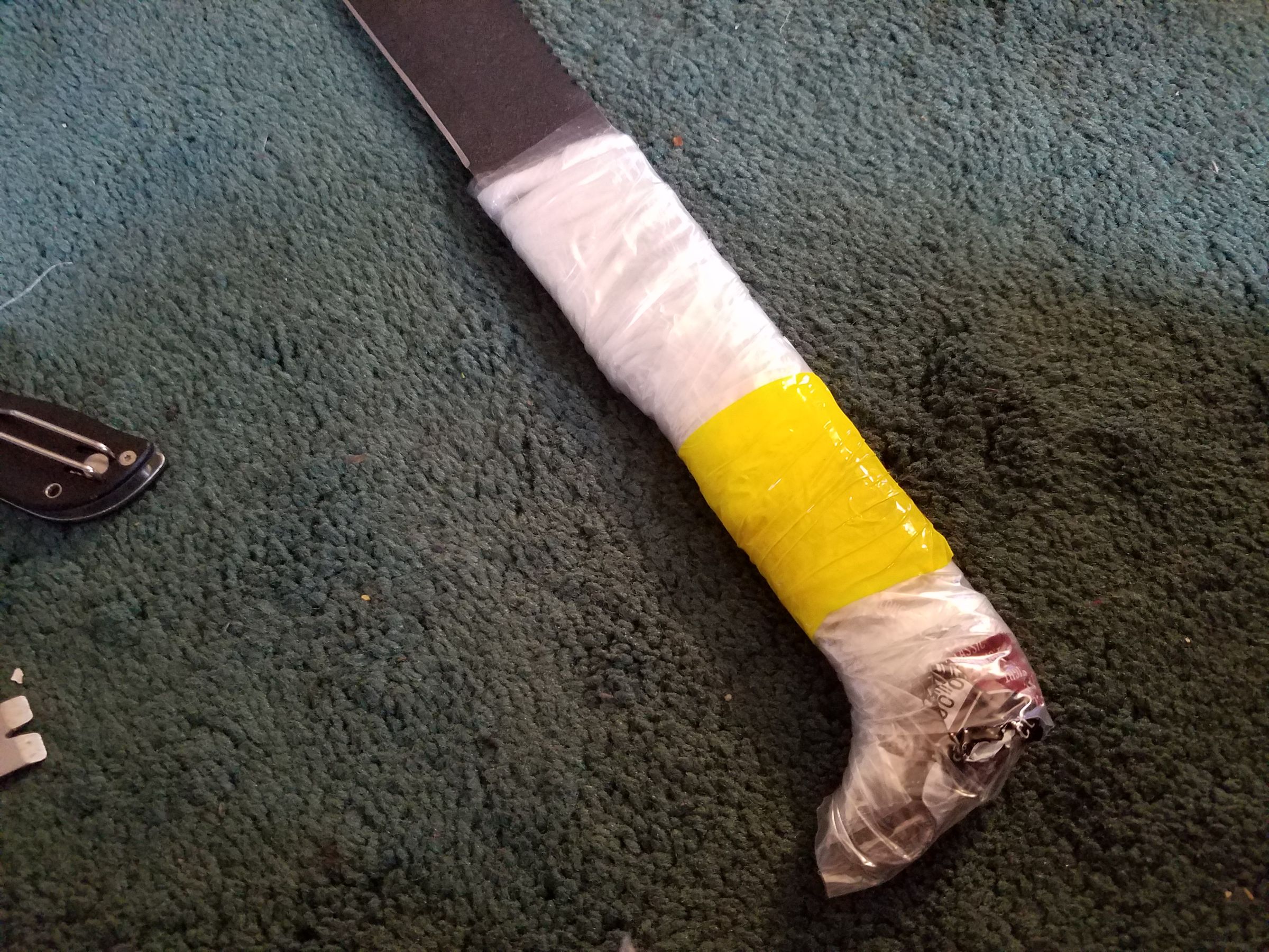 Machete Handle From Plastic Scrap and Paracord: : 8 Steps - Instructables