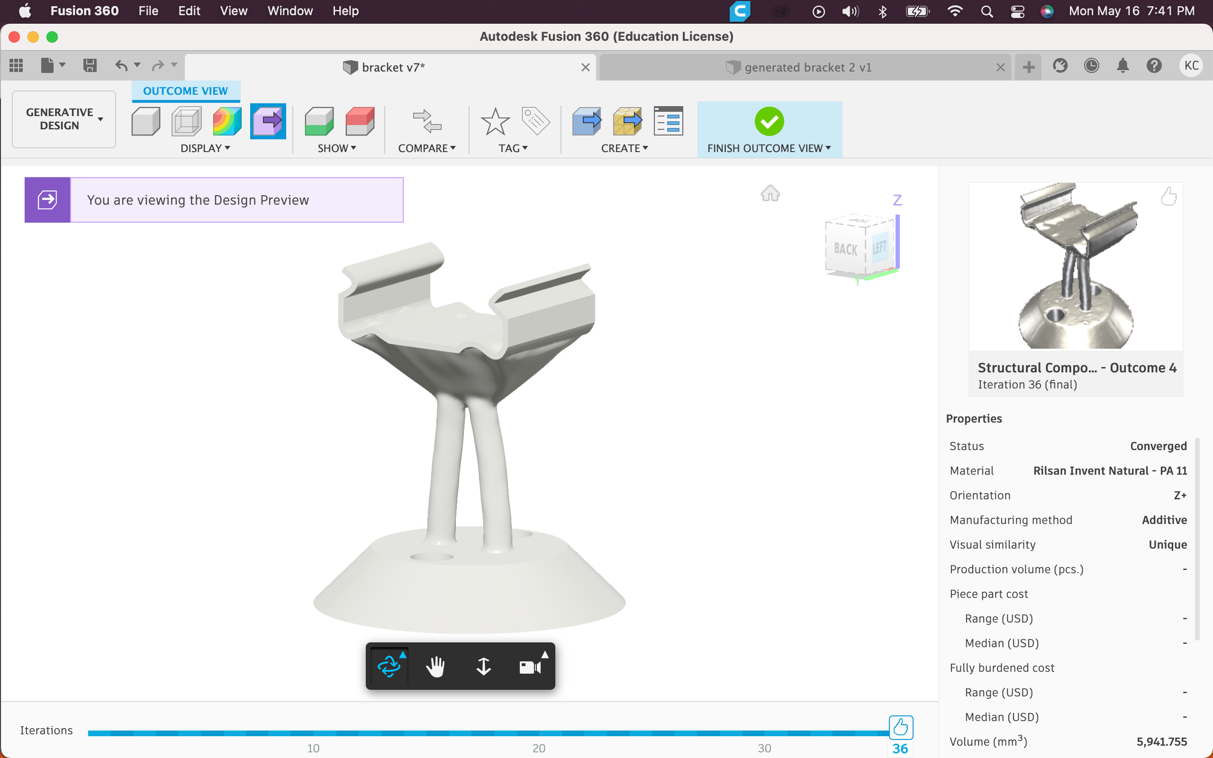 Week 7: Fusion 360 Shape Optimization + Generative Design : 3 Steps - Instructables