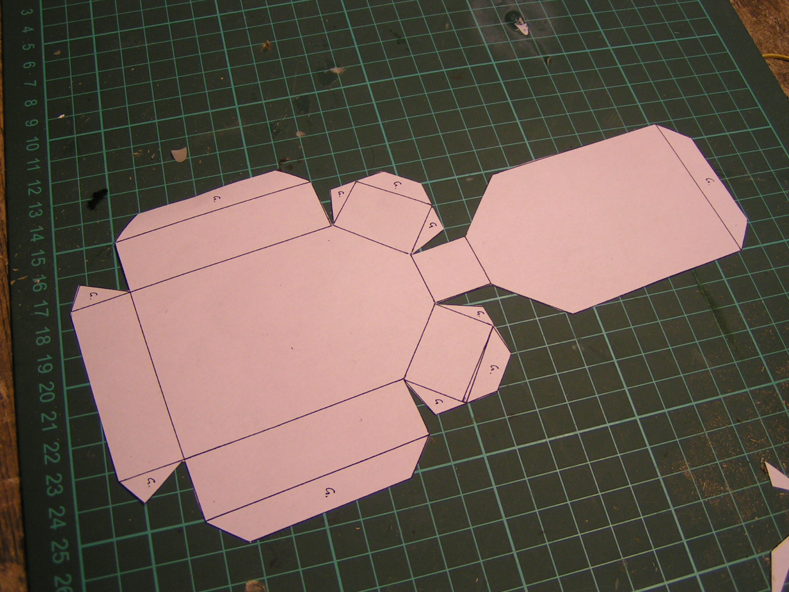 Small Papercraft Coffin and Headstone Desk Ornament. : 4 Steps ...