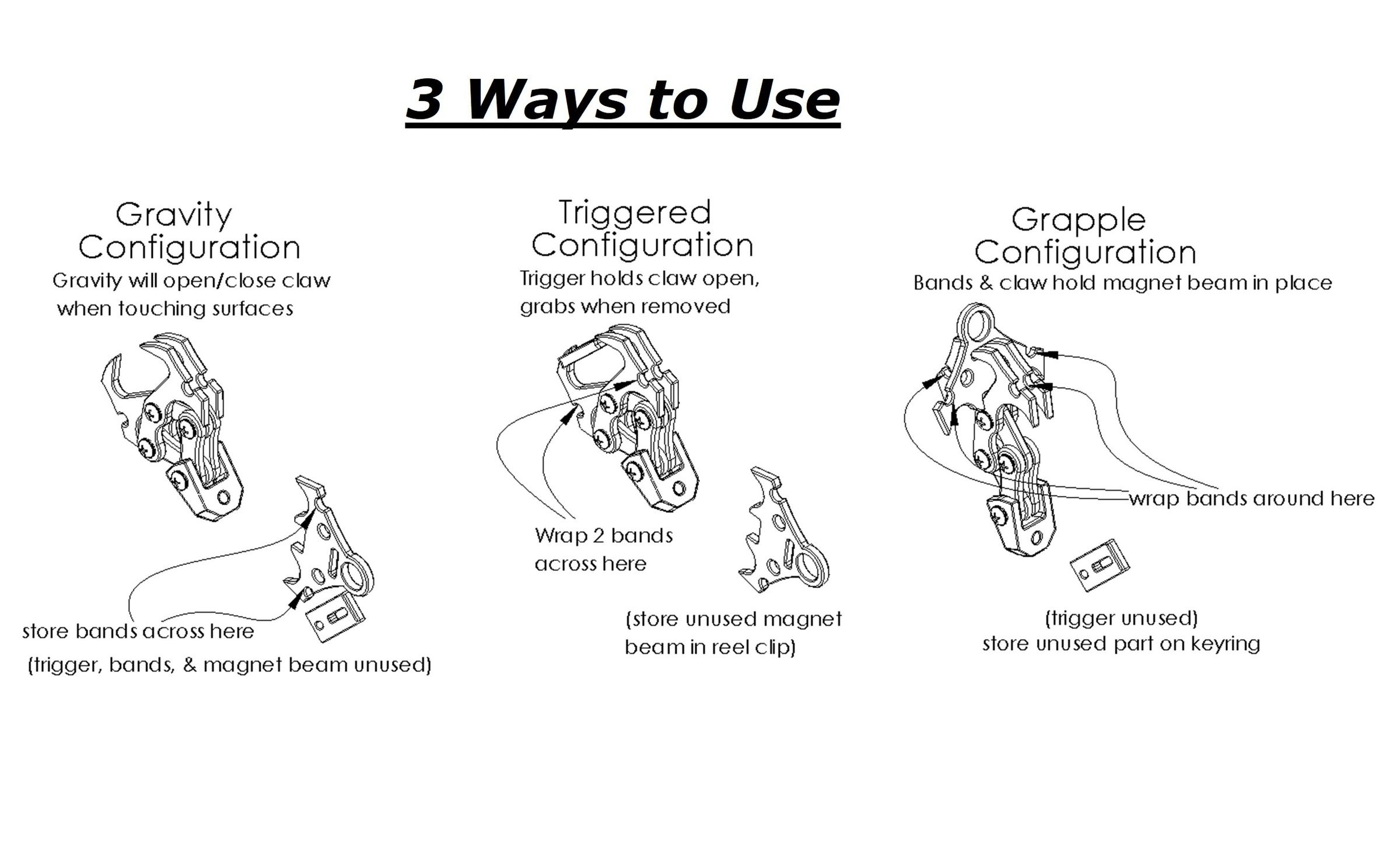 Pocket Grapple- a Toy Mechanical Claw Grappling Hook : 7 Steps (with Pictures) - Instructables