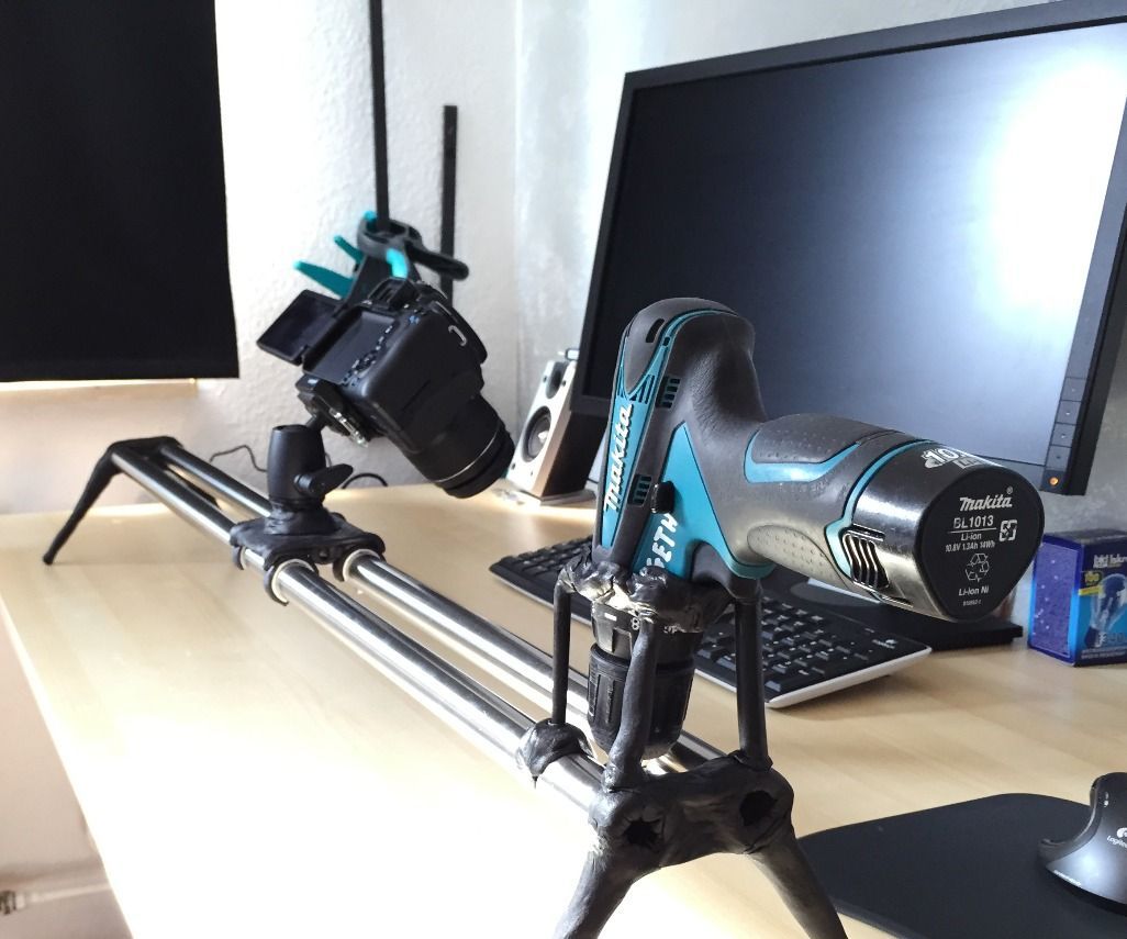 My First DIY: Simplest Speed Controllable Camera Slider on Youtube ...