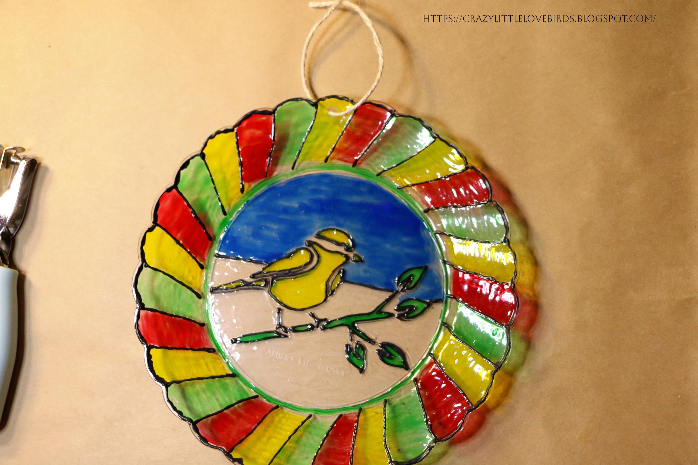 Faux Stained Glass Using Plastic Plates : 6 Steps (with Pictures ...