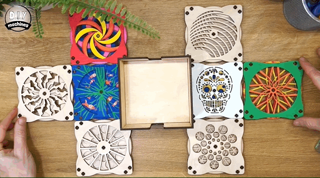 KINETIC COASTERS With a TWIST! Laser or 3D Printable : 24 Steps (with ...