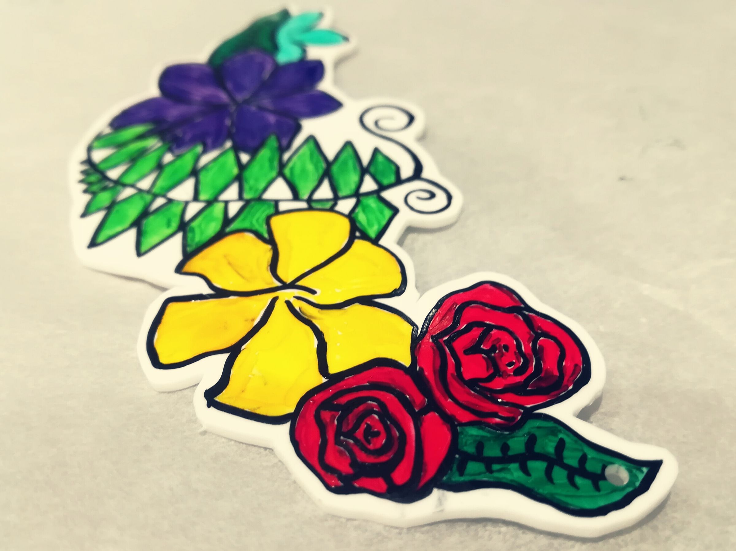 Floral Shrink Plastic Necklace : 7 Steps (with Pictures) - Instructables