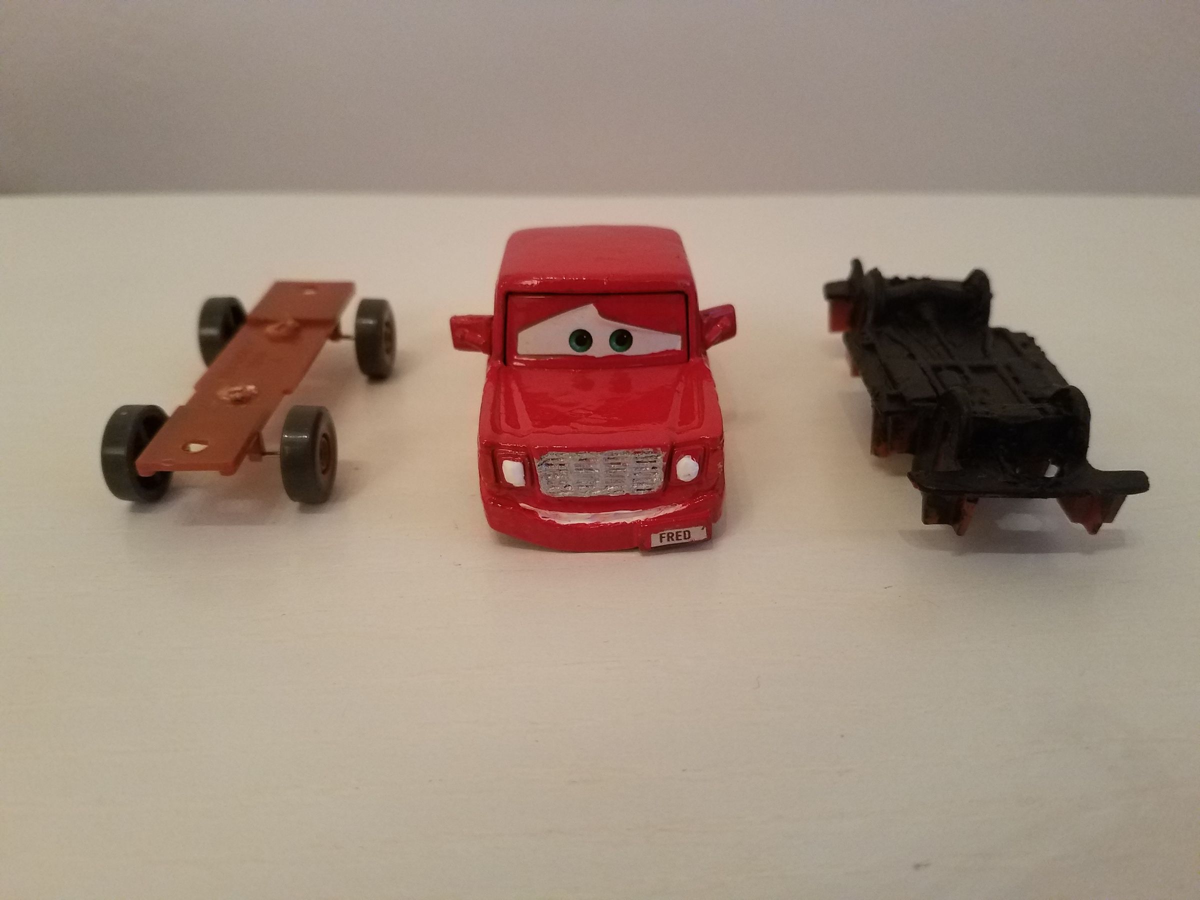 CARS - Fred's Makeover Aka From a Rusty Car to a Lightning McQueen ...
