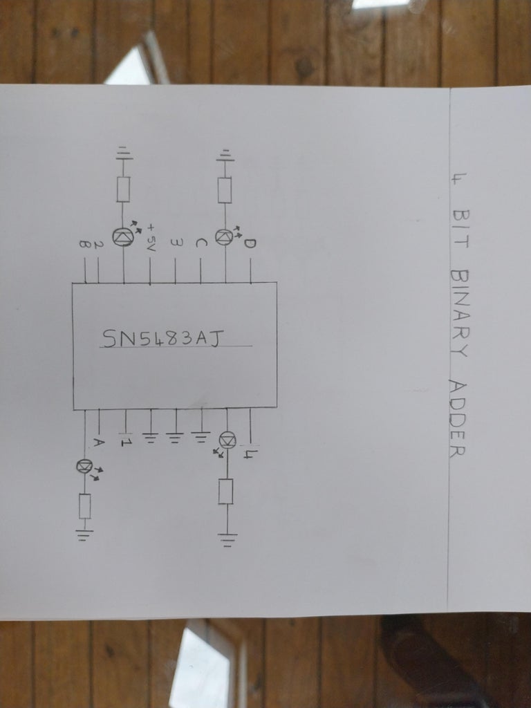 How To Make A 4 Bit Binary Adder 3 Steps Instructables 8519