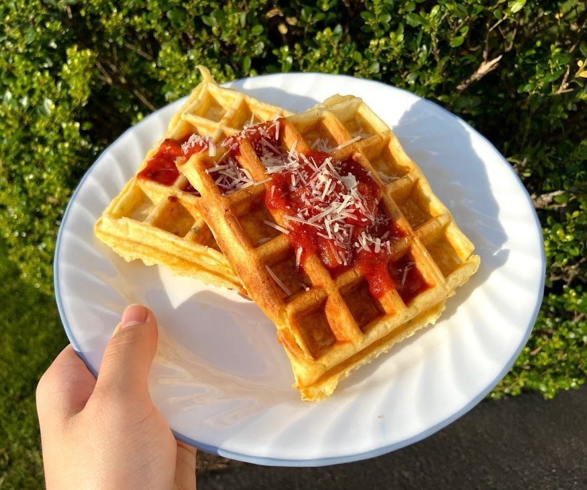 Mozz-Stuffed Pizza Waffles! : 8 Steps (with Pictures) - Instructables