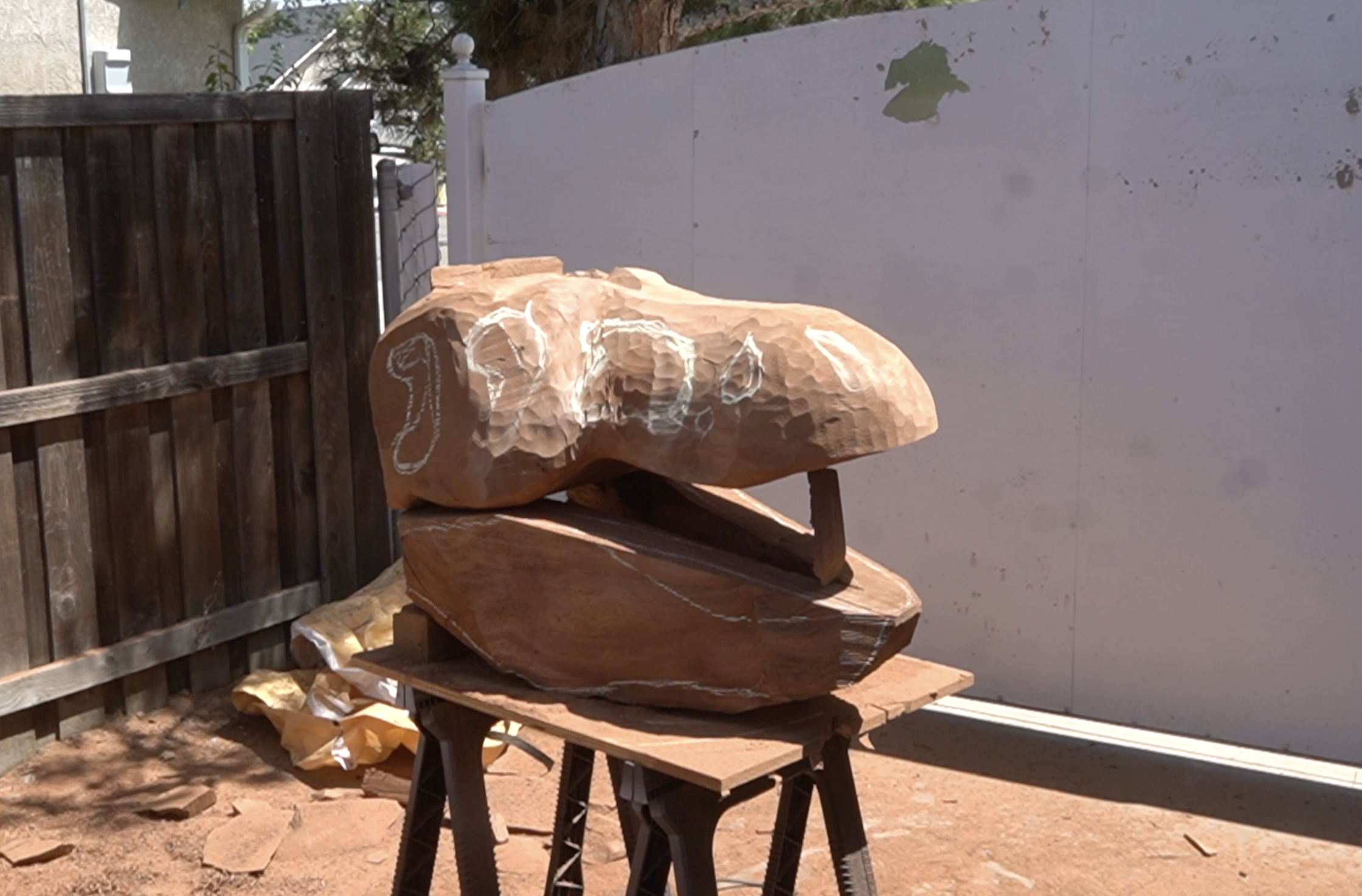 T-Rex Skull Carved From Ancient Wood : 9 Steps (with Pictures ...