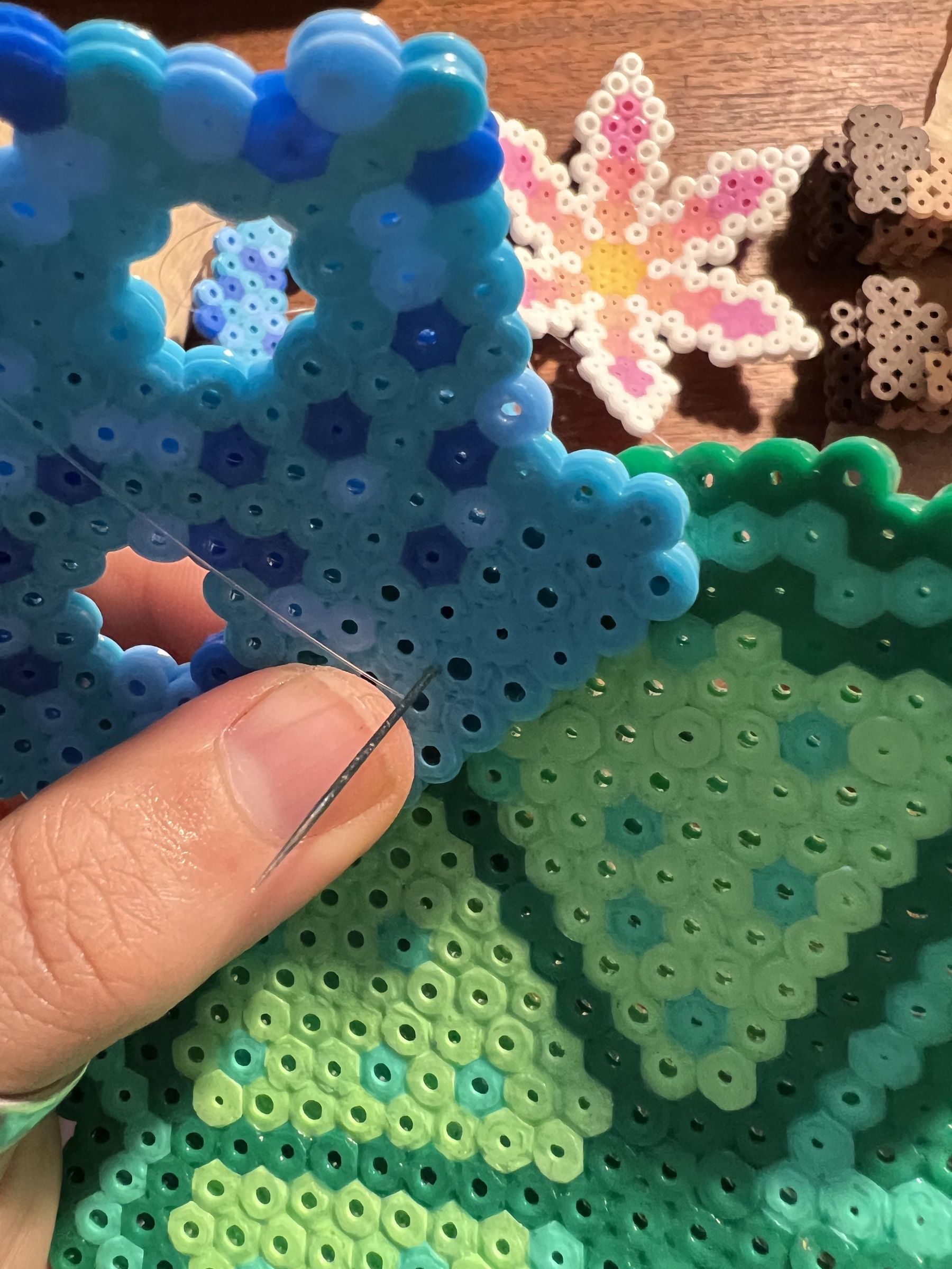 From 2d to 3d - How to Make a Water Lily Hair Bun Holders With Hama ...