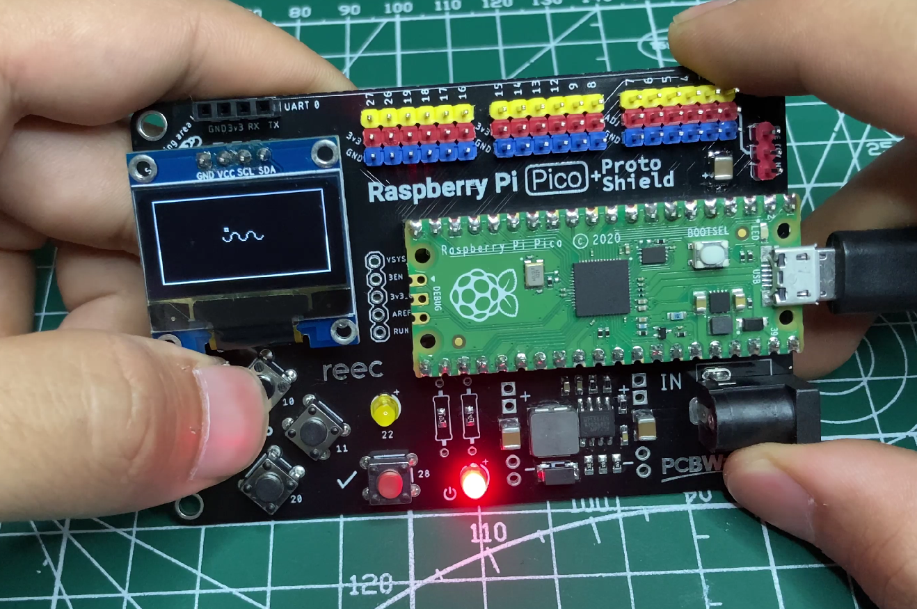 Raspberry Pi Pico Robotic Arm & Snake Game With +Proto Shield : 3 Steps ...