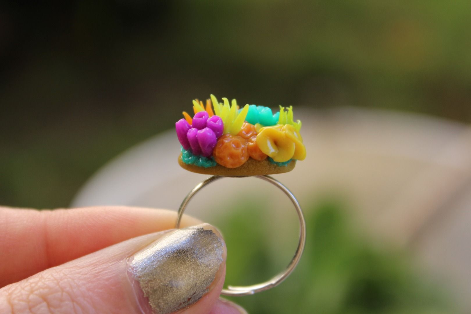 Mini Coral Reef Ring - Polymer Clay : 10 Steps (with Pictures ...
