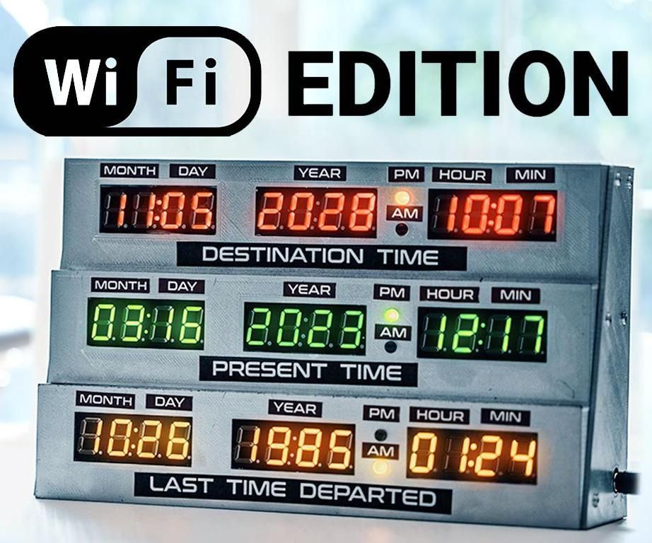 Back to the Future Clock - WIFI EDITION : 13 Steps (with Pictures ...