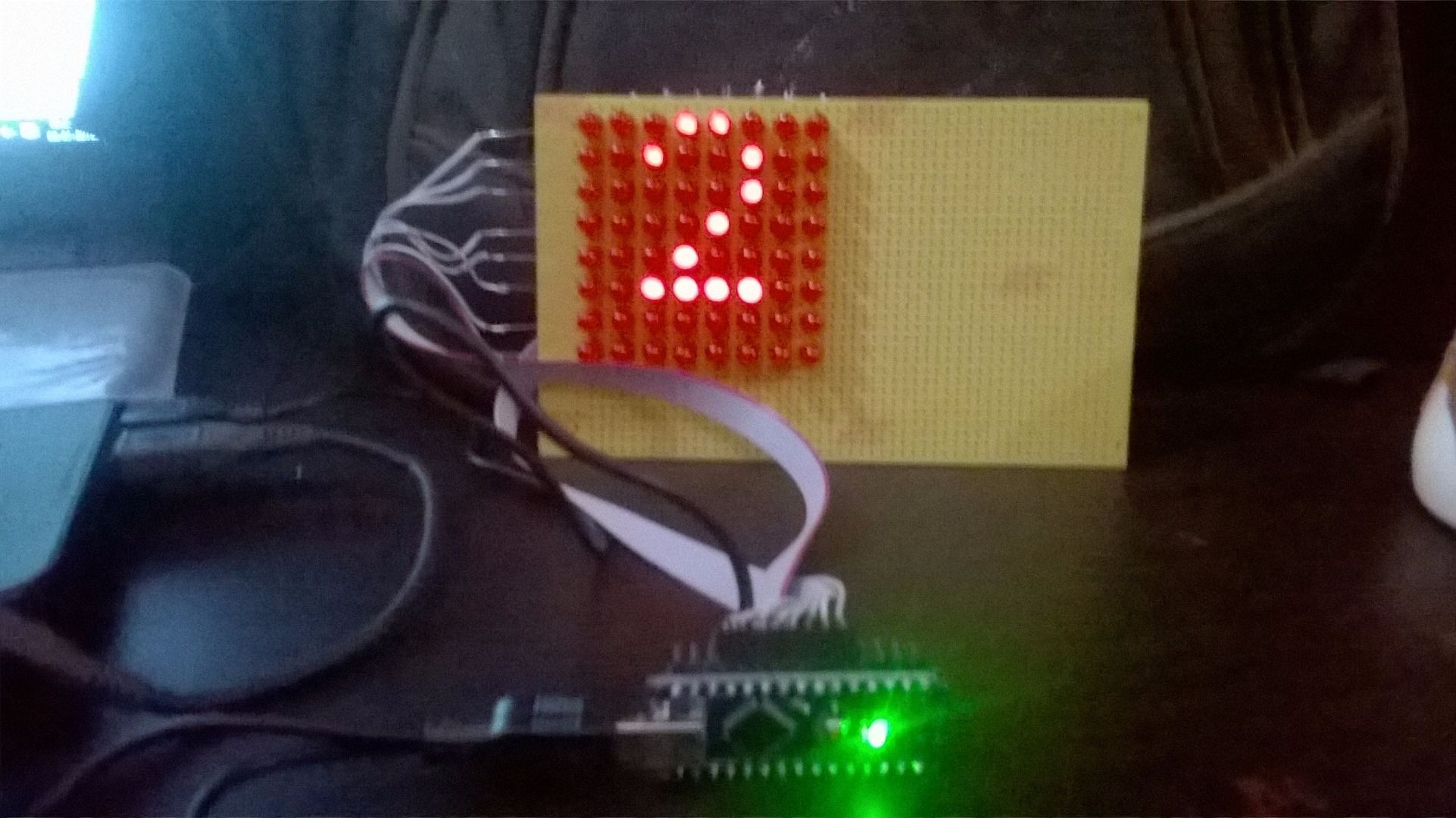 Led Matrix Display Row Column Scanning Using Arduino : 4 Steps ...
