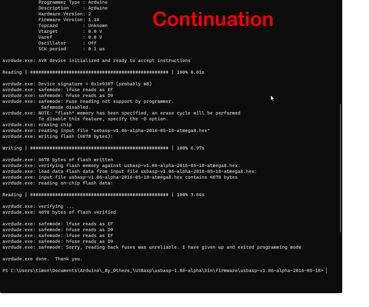 Updating a USBasp Chinese Clone Using an Arduino Uno : 3 Steps ...