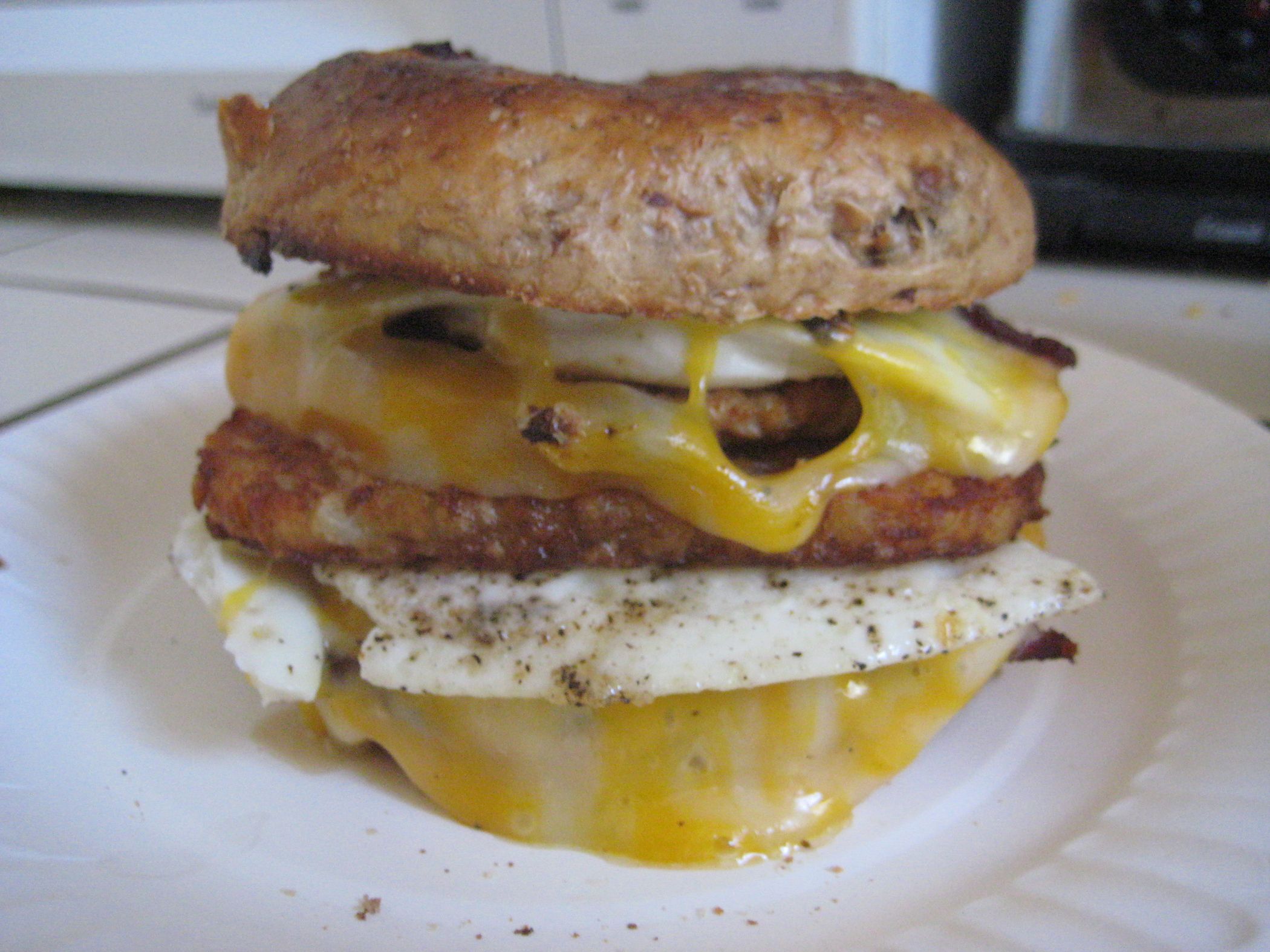 Extremely Ultimate Breakfast Sandwich With Option to GLUTTONY SIZE IT ...