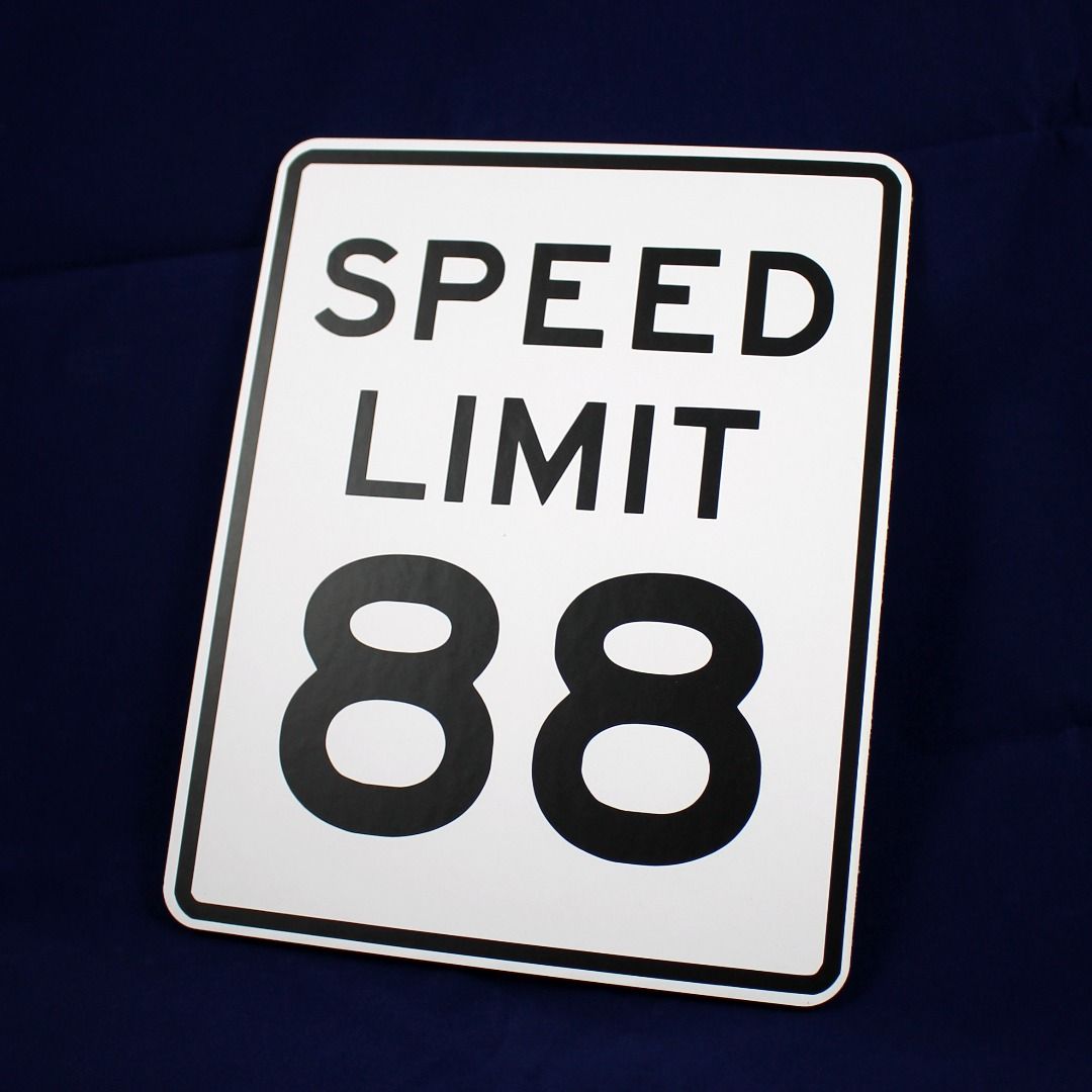 88 MPH Back to the Future Speed Signs : 4 Steps (with Pictures ...