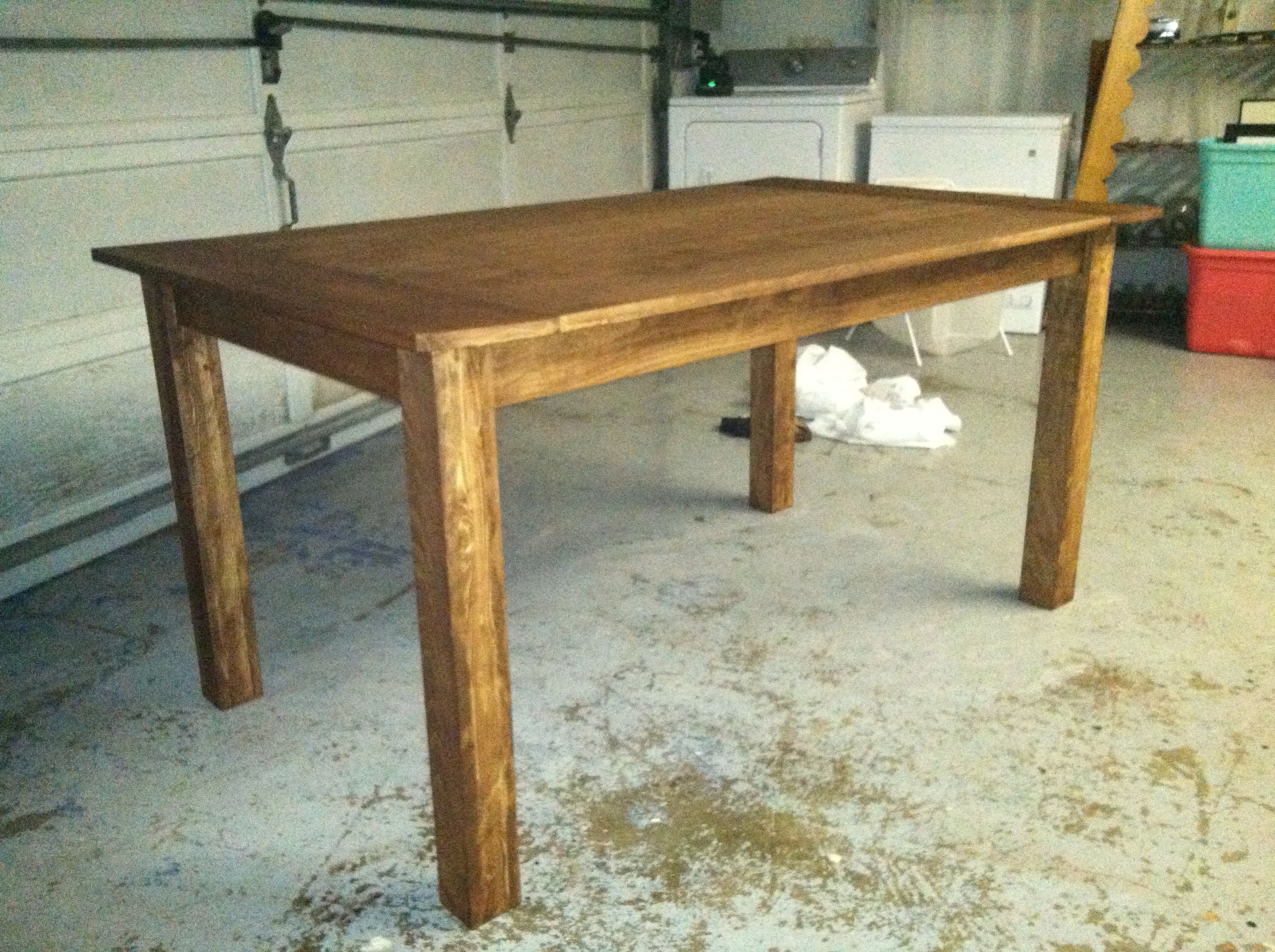 Make a Farmhouse or Parsons Style Table : 7 Steps (with Pictures ...