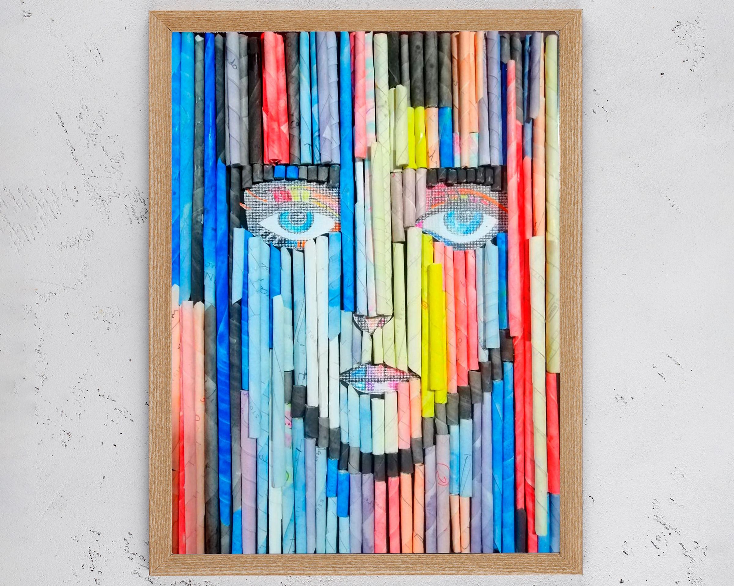 Face With Recycled Paper Cylinders : 7 Steps (with Pictures ...