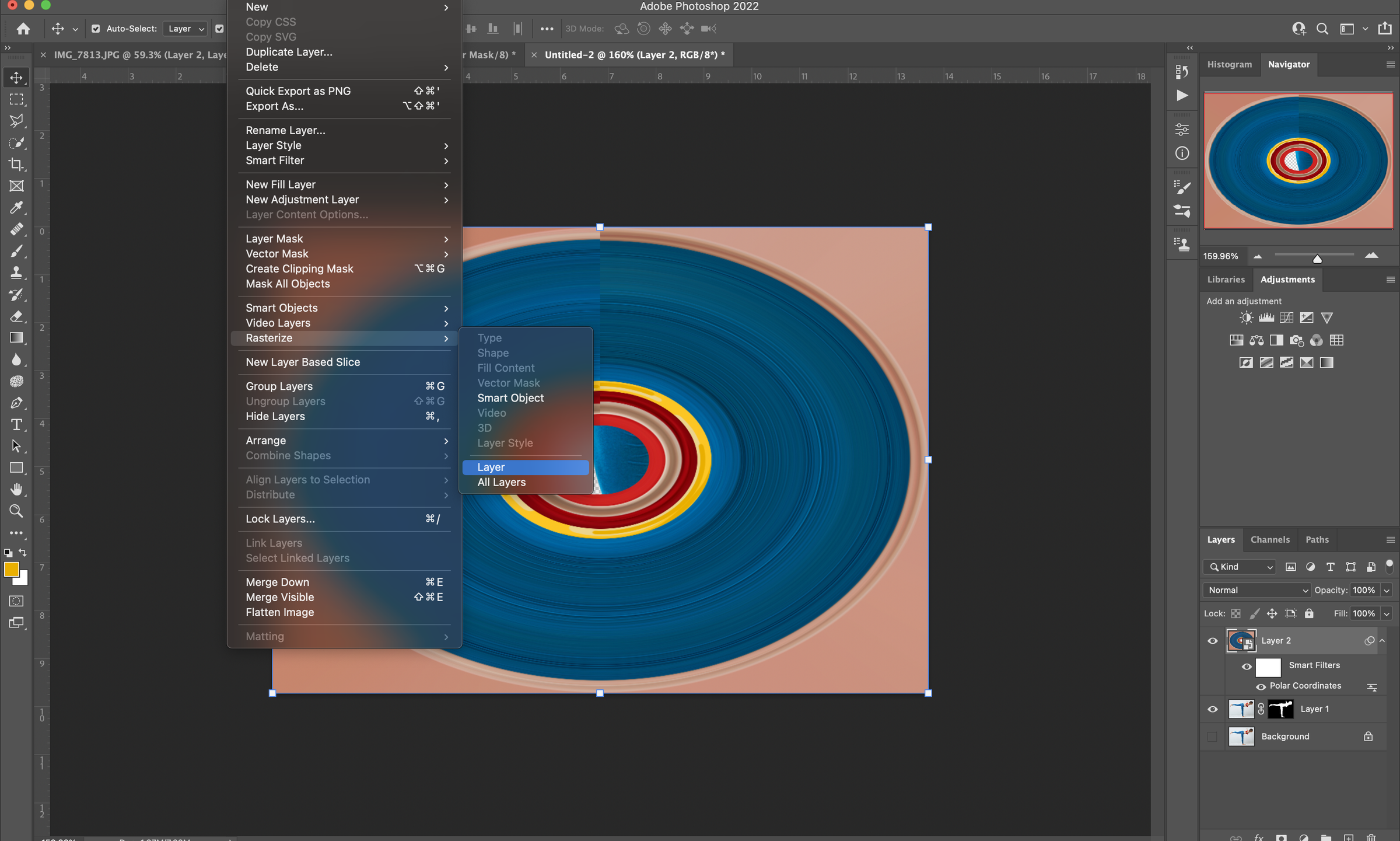 Circular Pixel Stretch Effect Photoshop Project : 10 Steps (with ...