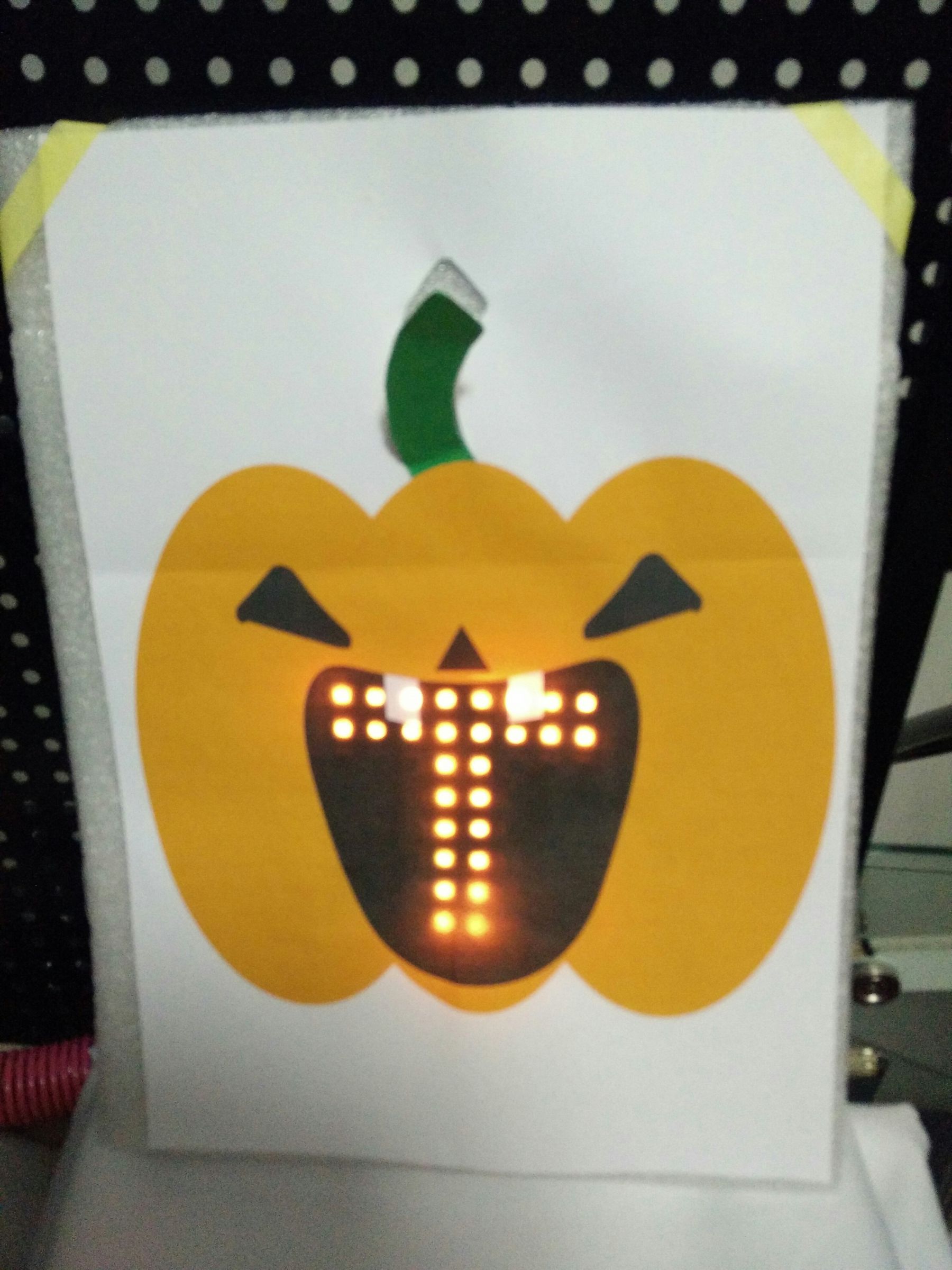 Jack-O-Lantern With LED Matrix - Instructables