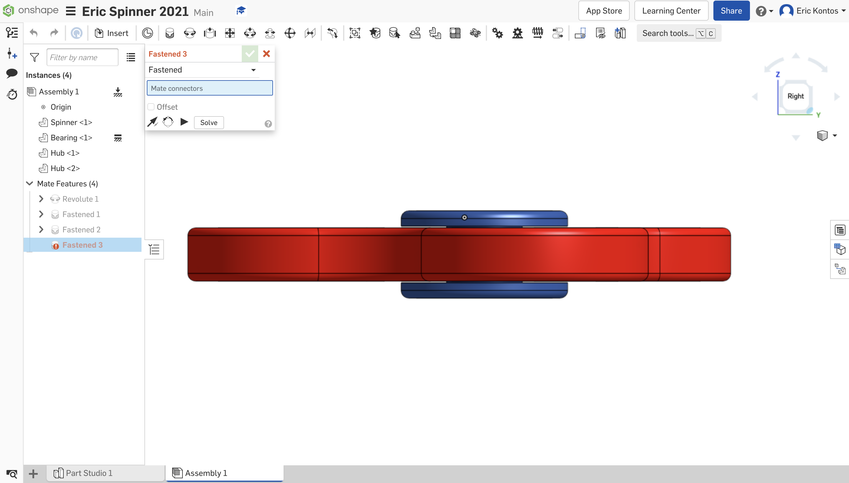 Fidget Spinner in Cad ONSHAPE : 14 Steps (with Pictures) - Instructables