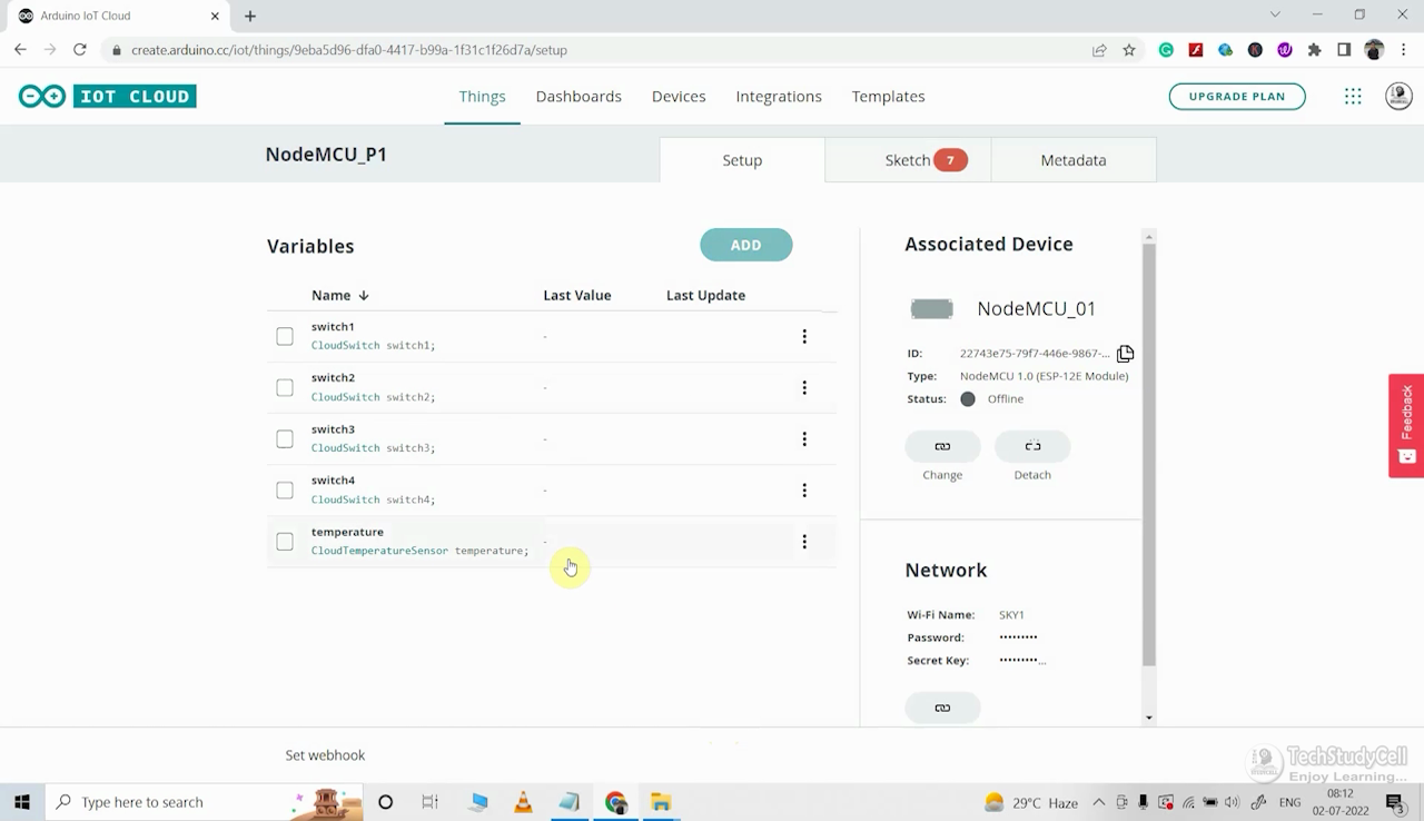 Arduino IoT Cloud Smart Home With Alexa Using NodeMCU - IoT Project ...