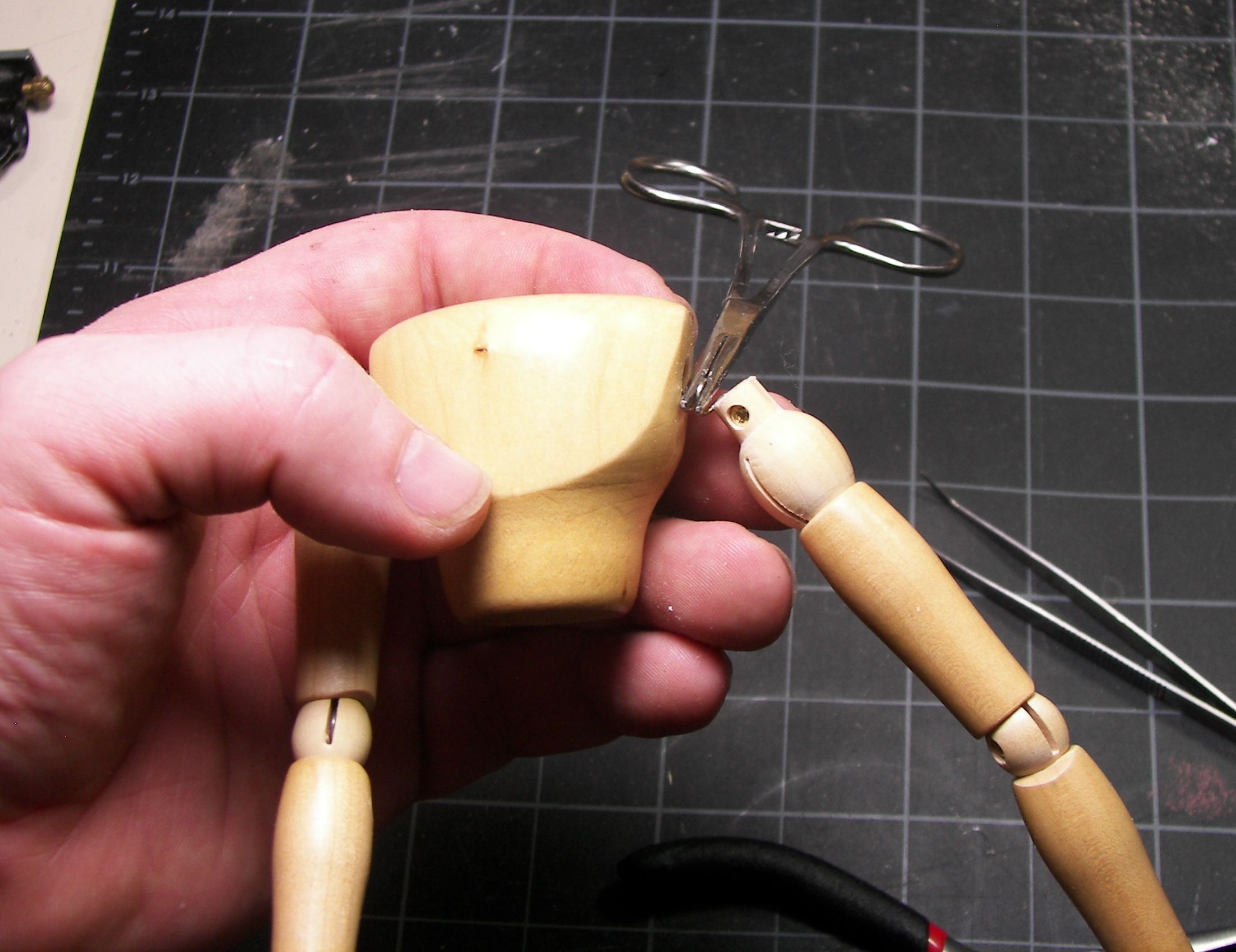 Wood Manikin Figure Lamp With IPad - a DIY Tutorial : 10 Steps (with ...