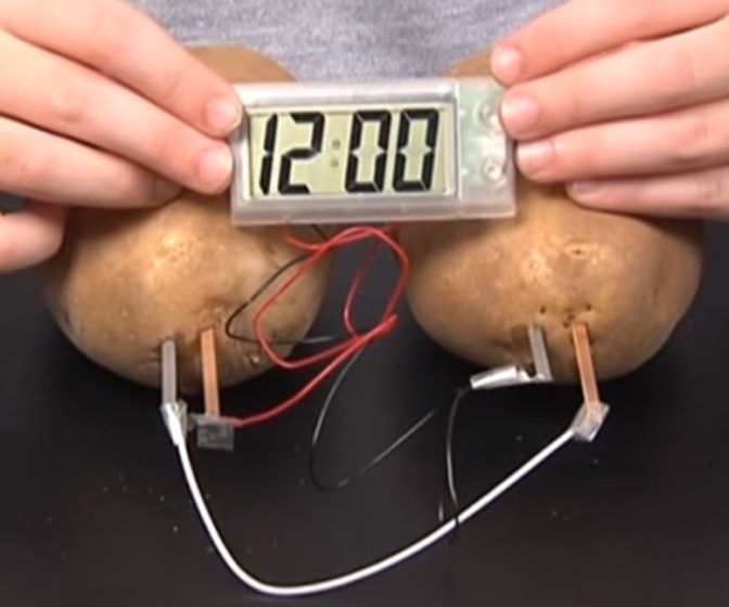 How to Make a Potato Battery Clock : 7 Steps (with Pictures ...