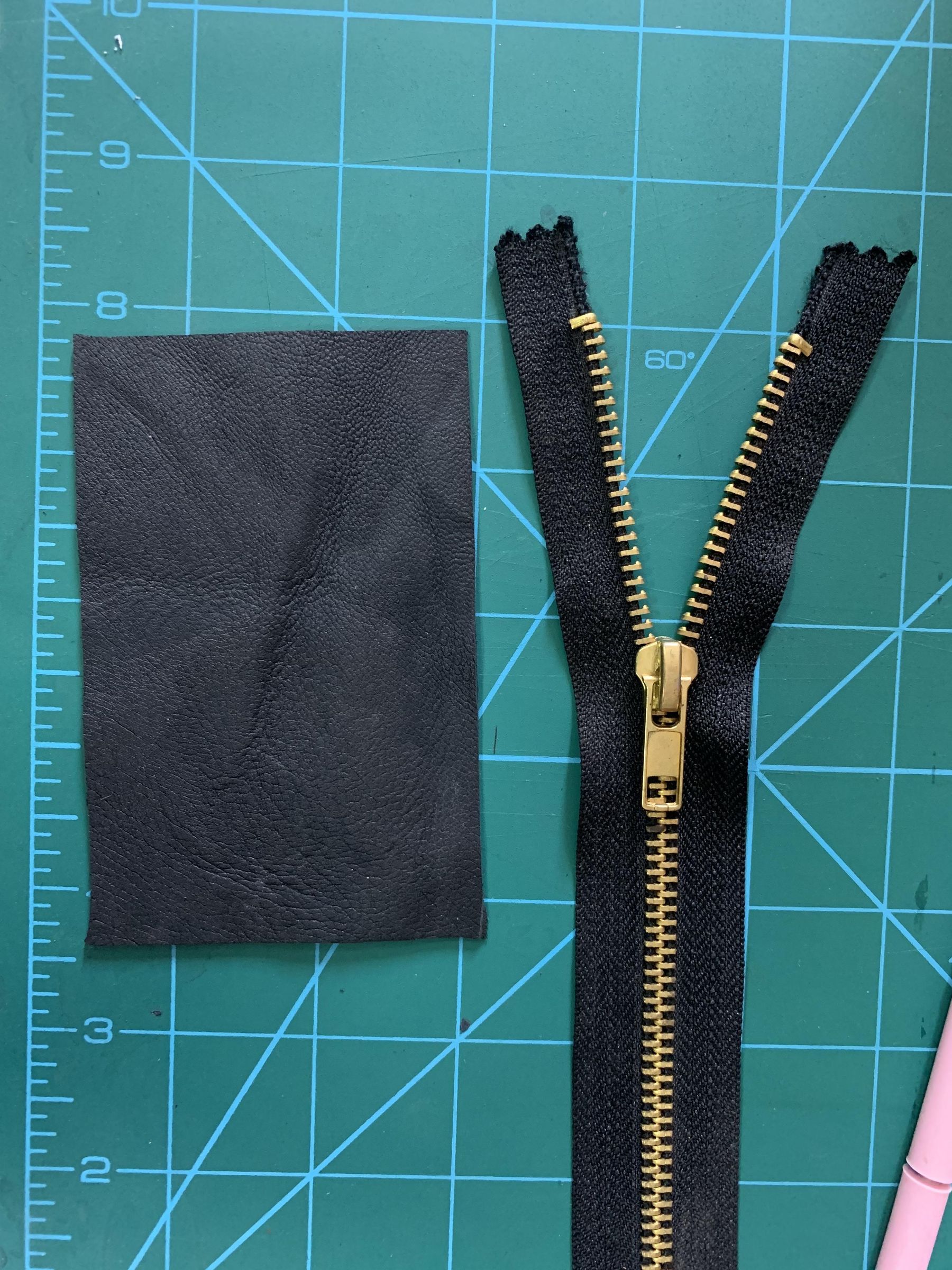 Zippered Leather Card Wallet (with Free Pattern) : 8 Steps (with ...