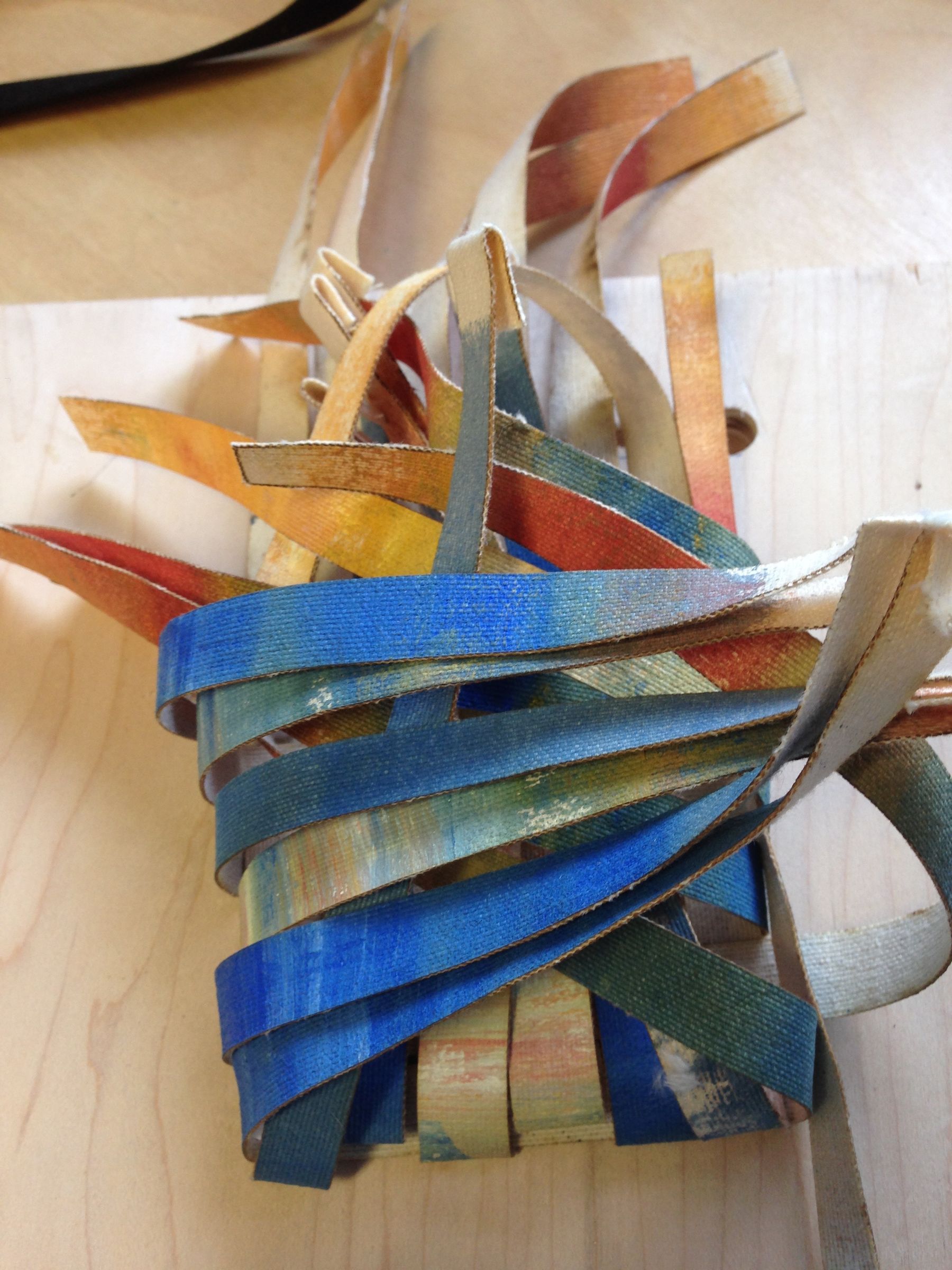 Painted Canvas Strip Basket : 9 Steps (with Pictures) - Instructables