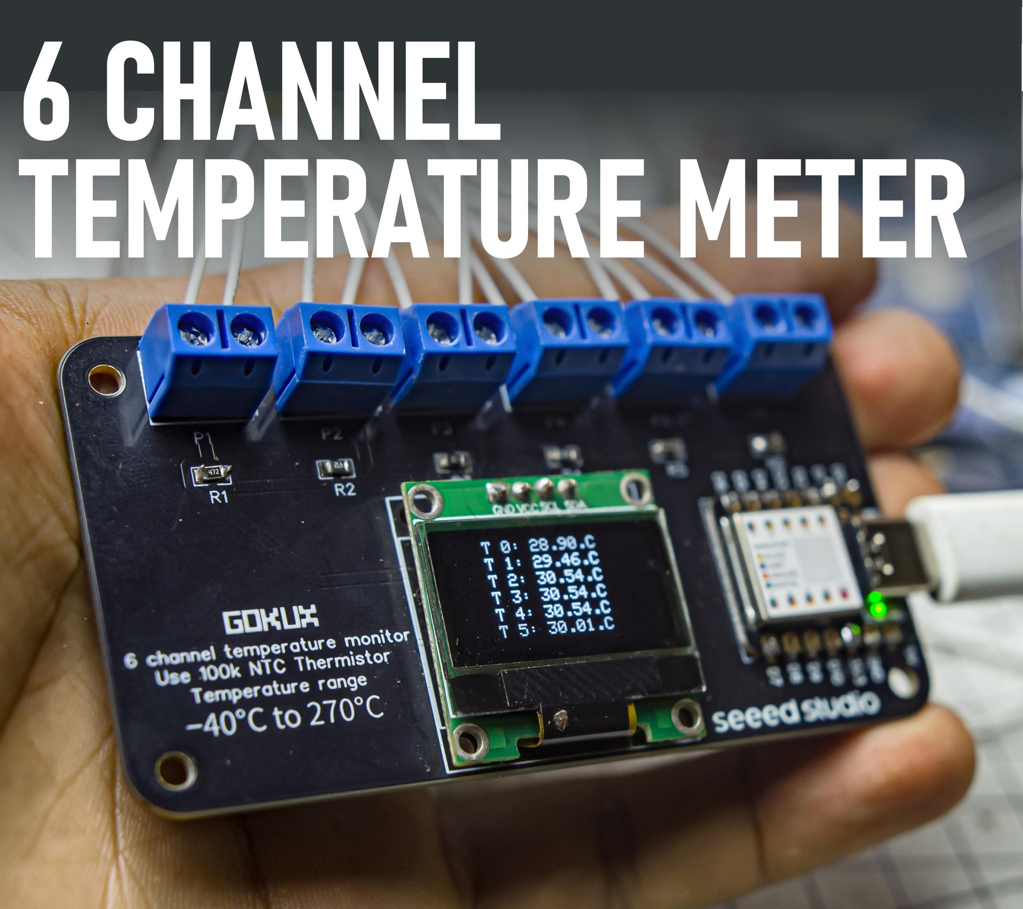 6 Channel Temperature Meter : 7 Steps - Instructables
