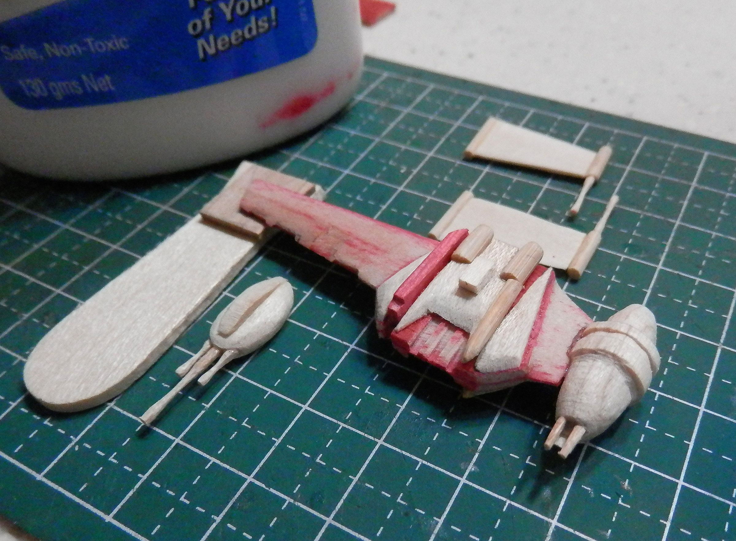 Mini B-Wing Popsicle Stick Model : 8 Steps (with Pictures) - Instructables