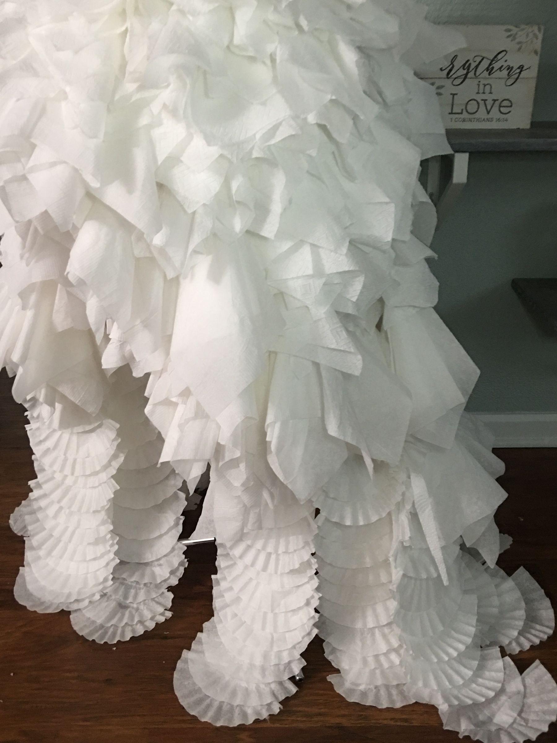 Winter Wonderland Tiered Paper Gown Dress : 21 Steps (with Pictures ...