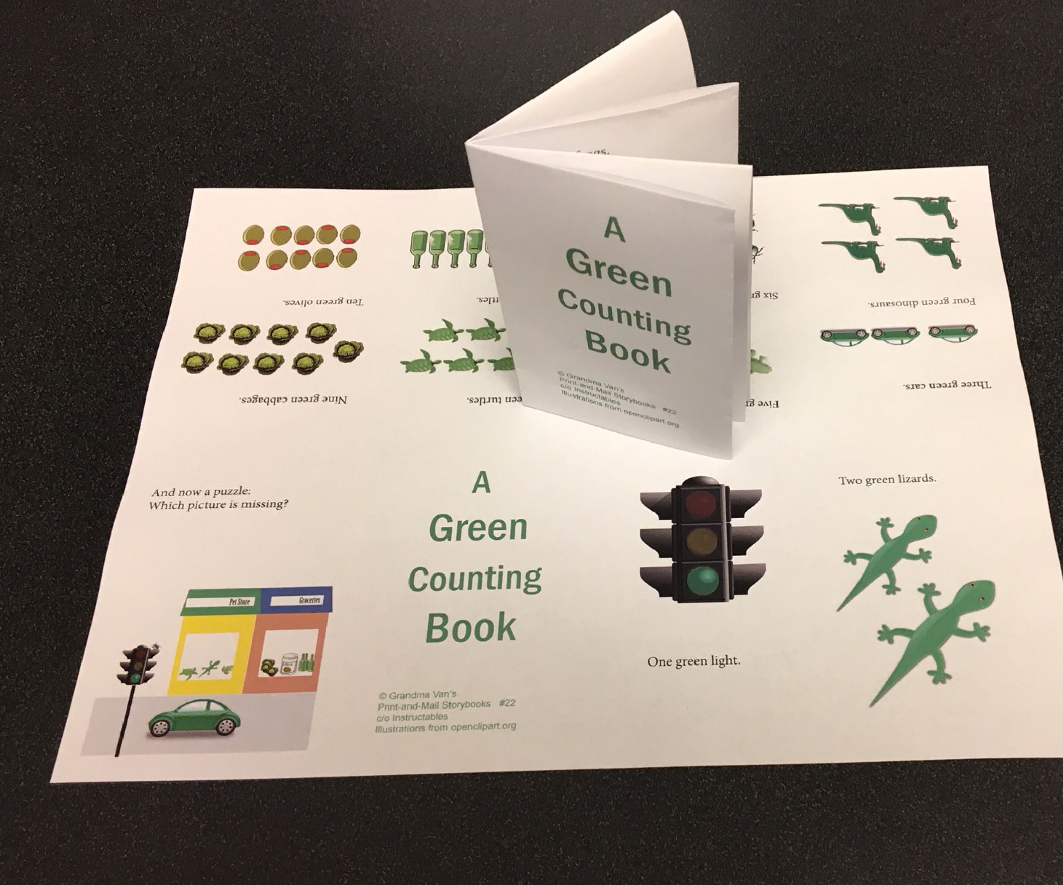 A Green Counting Book (#22) : 3 Steps - Instructables