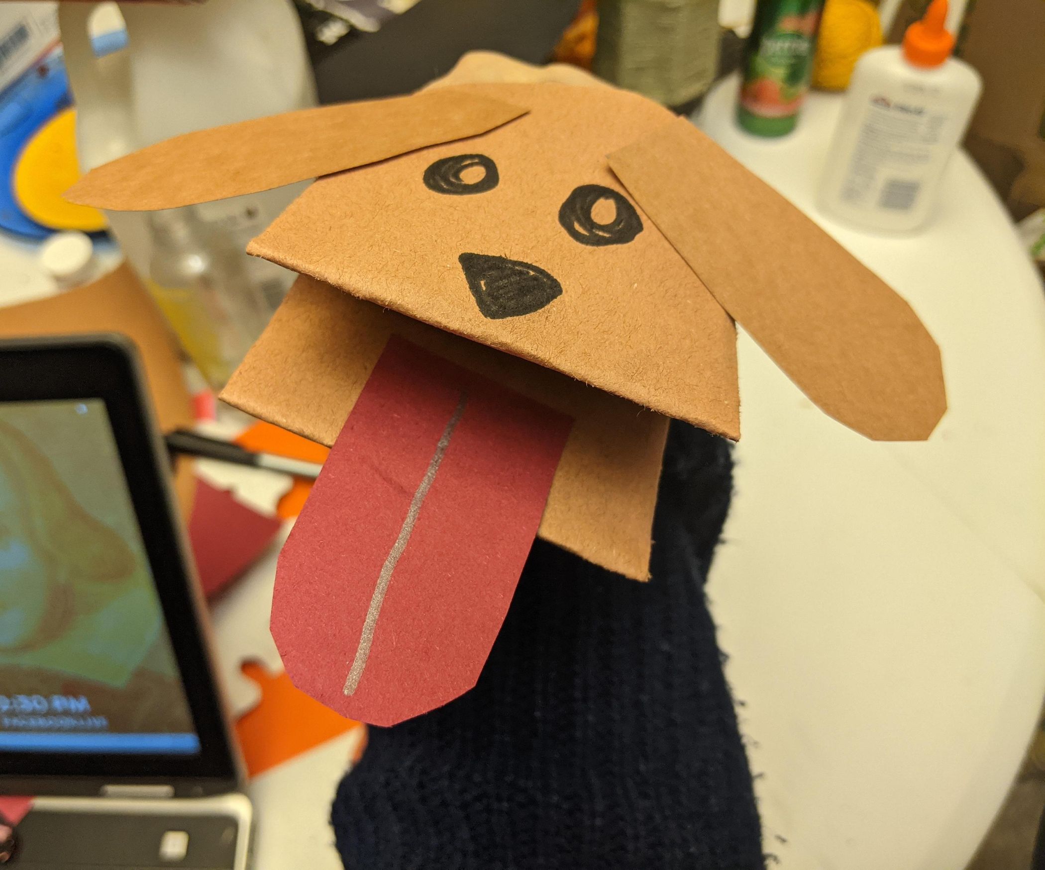 Paper Dog Puppet : 6 Steps - Instructables