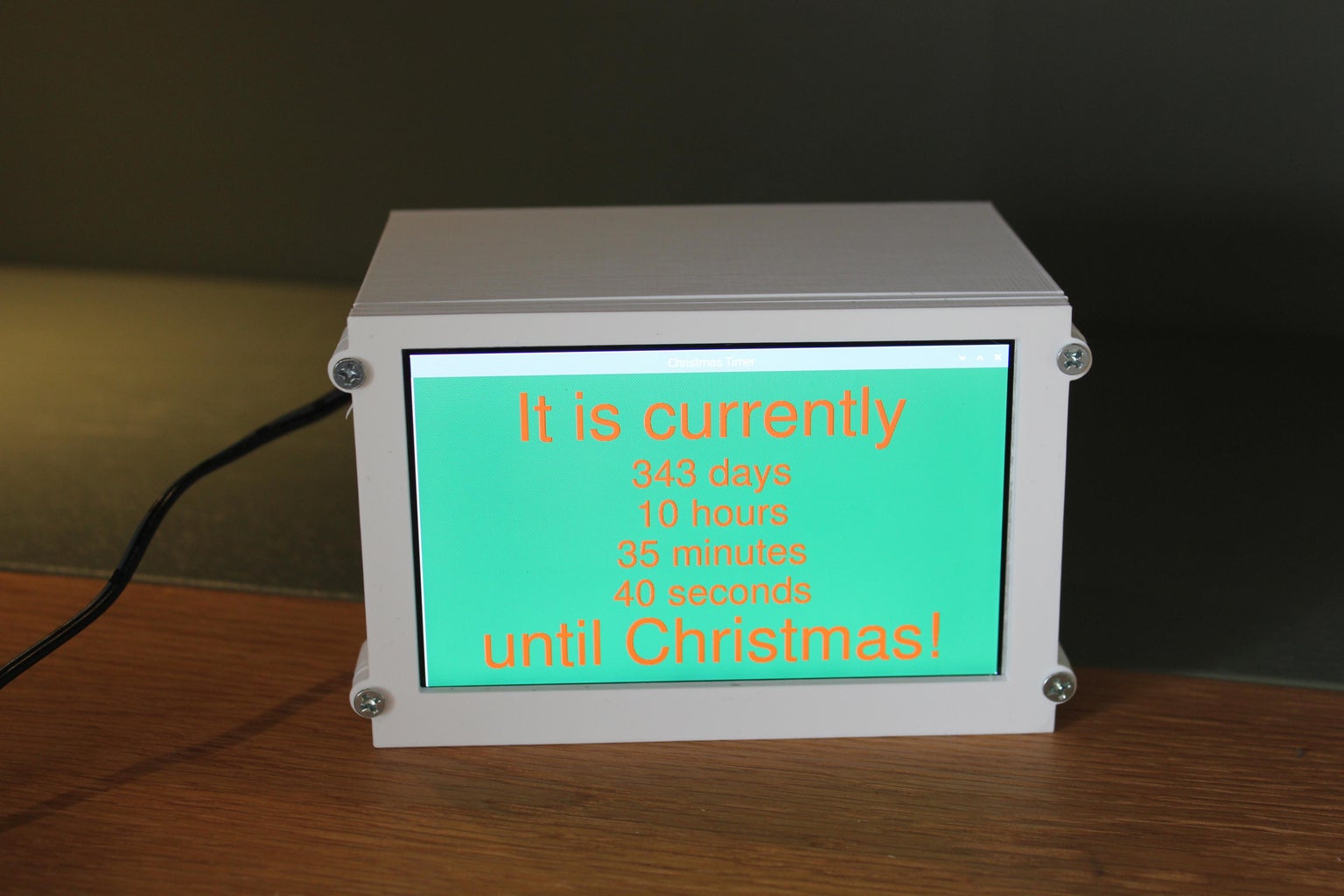 Christmas Countdown Clock 6 Steps With Pictures Instructables