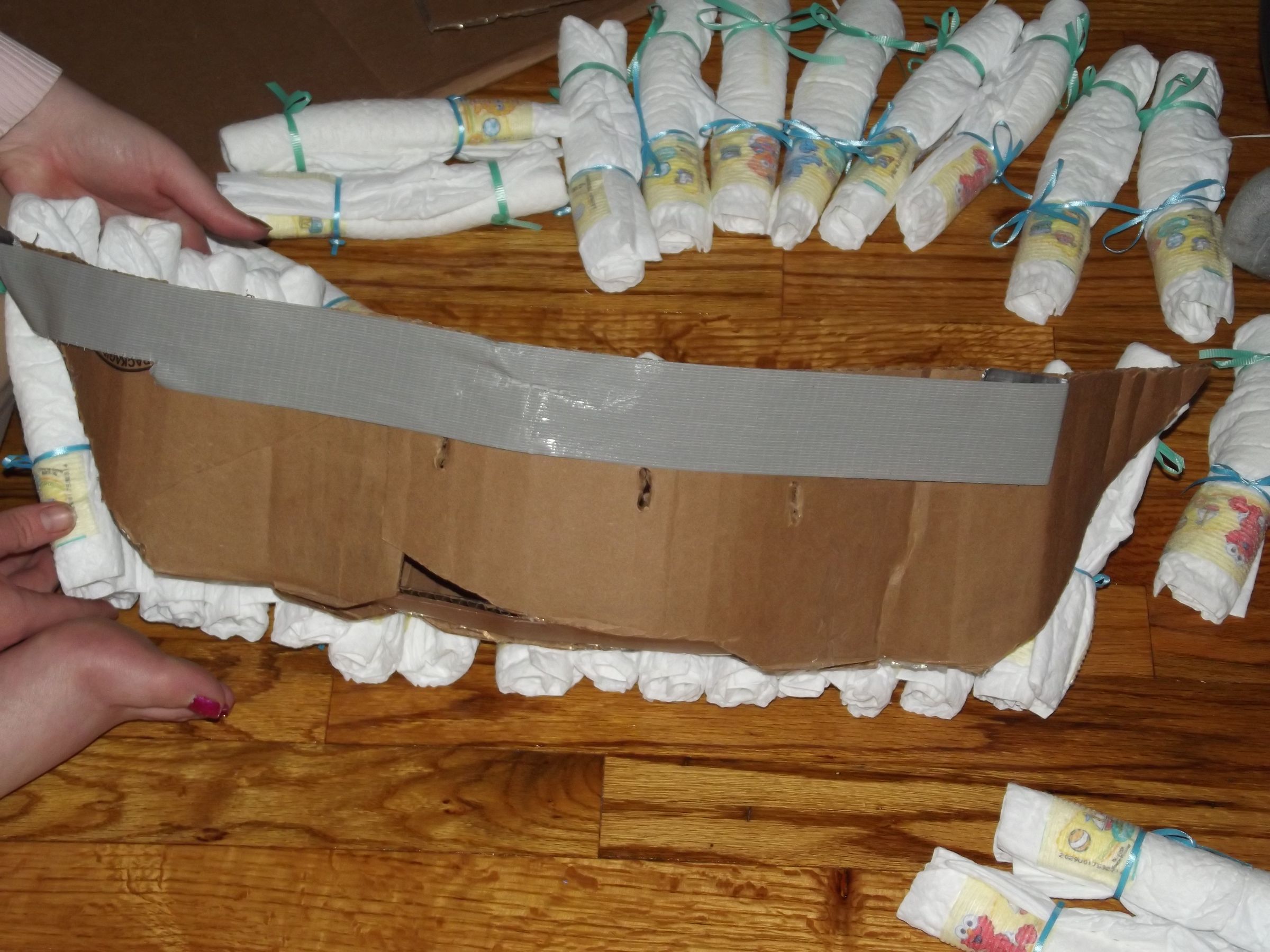 Viking Ship Diaper Cake : 10 Steps - Instructables