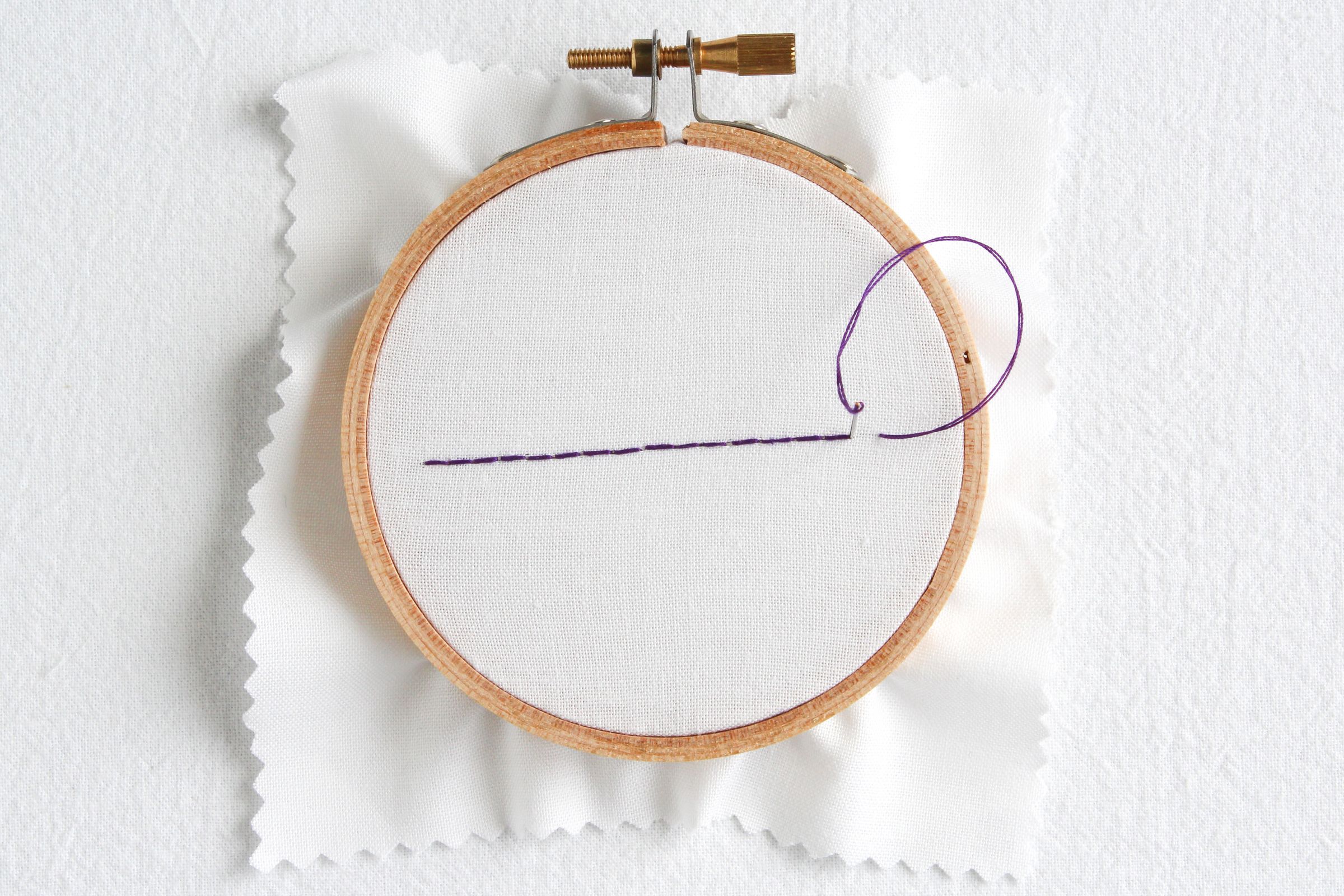 Sewing the Backstitch : 4 Steps - Instructables