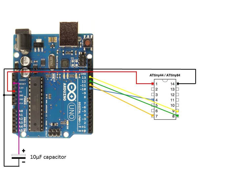 Attiny85 Arduino Board How To Flash The Arduino Bootloader 46 Off