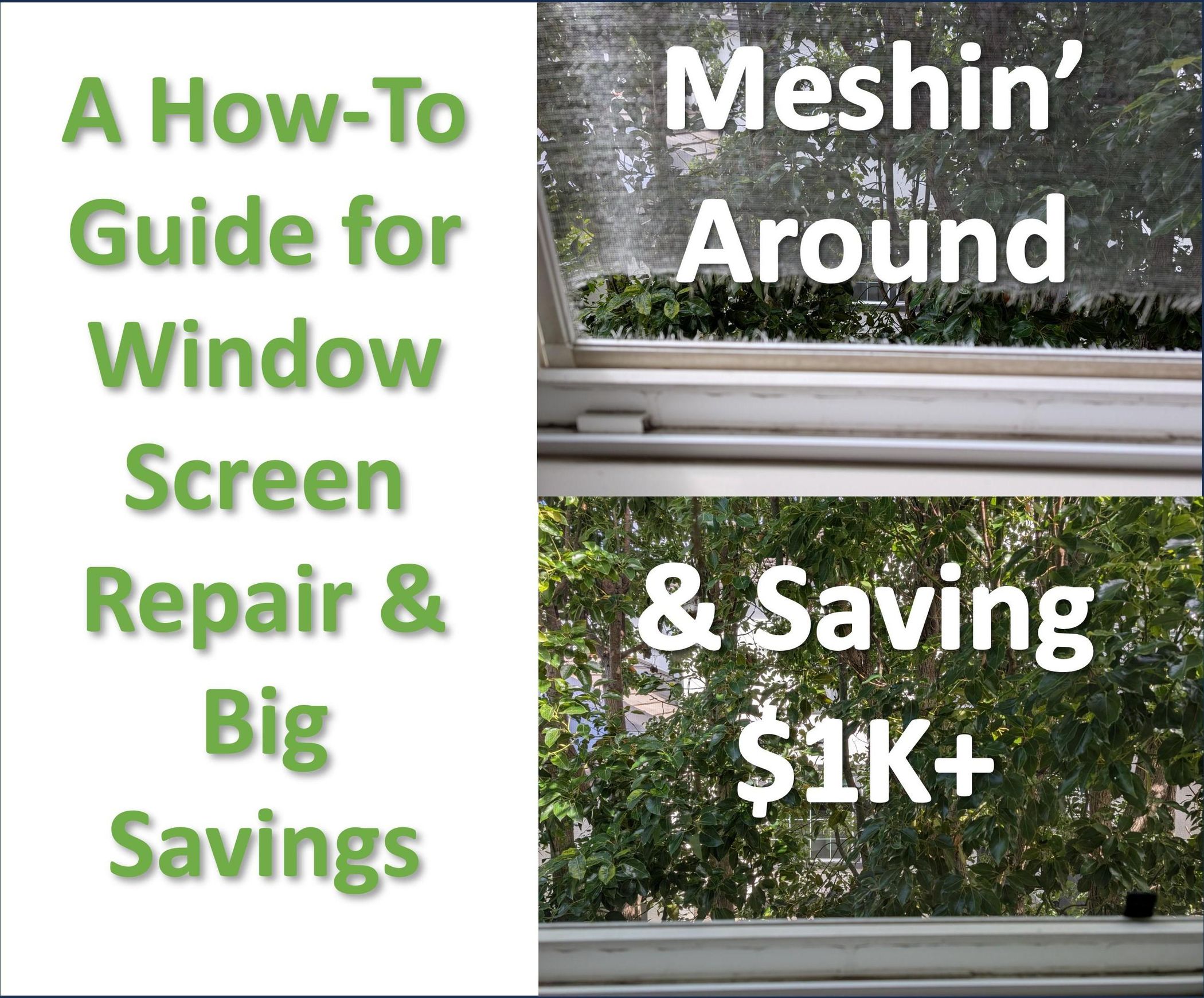 DIY Screen Repair: Easy Fix That Saves You Serious Cash : 6 Steps (with ...