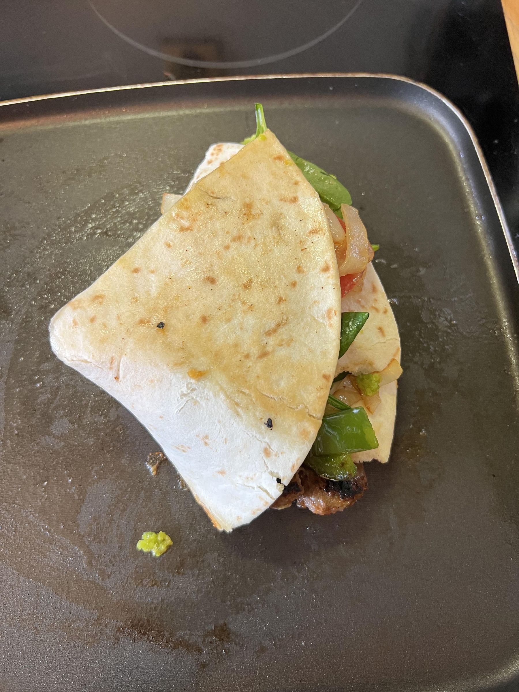 Sausage-Stuffed Folded Tortilla Sandwich : 24 Steps (with Pictures ...