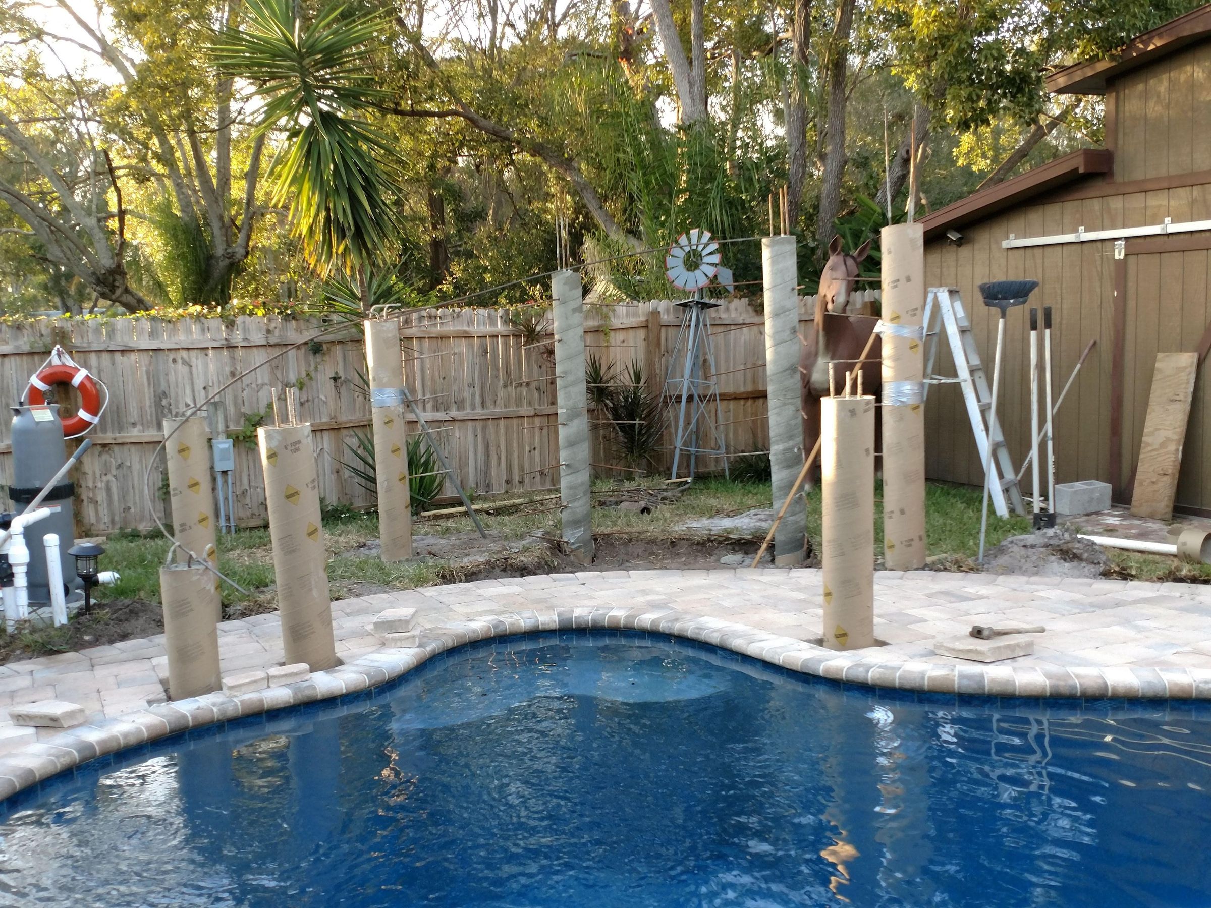 Backyard Pool Grotto With Slide and Hot Tub. : 8 Steps (with Pictures ...