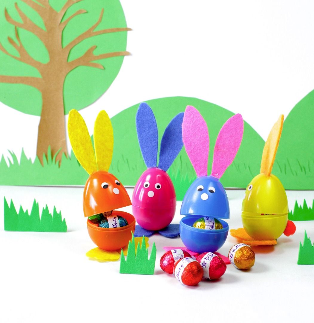 Make These Adorable Bunnies Out of Plastic Eggs for Easter. - Instructables